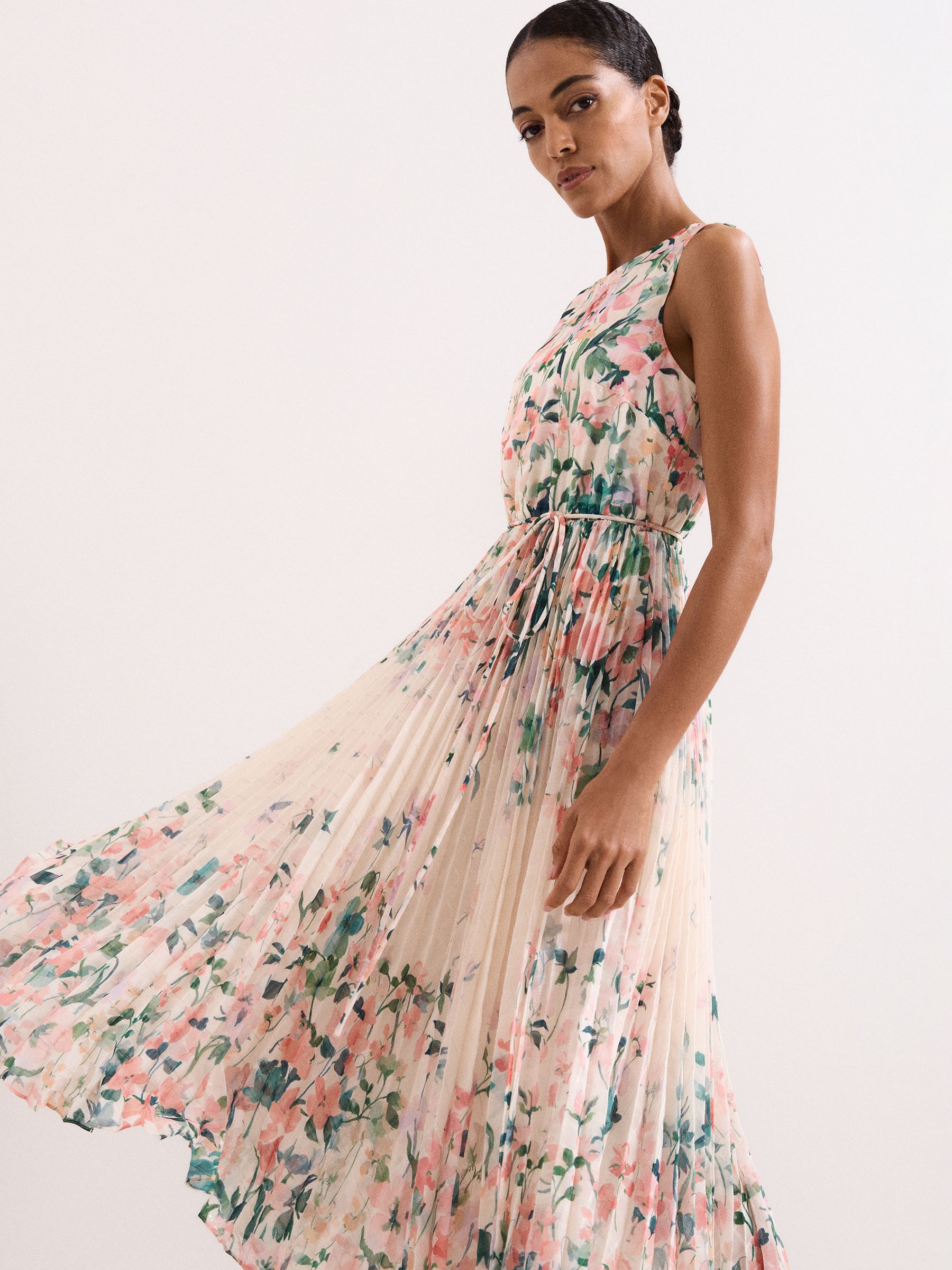 Buy Phase Eight Pink Georgiana Midi Dress from the Next UK online shop