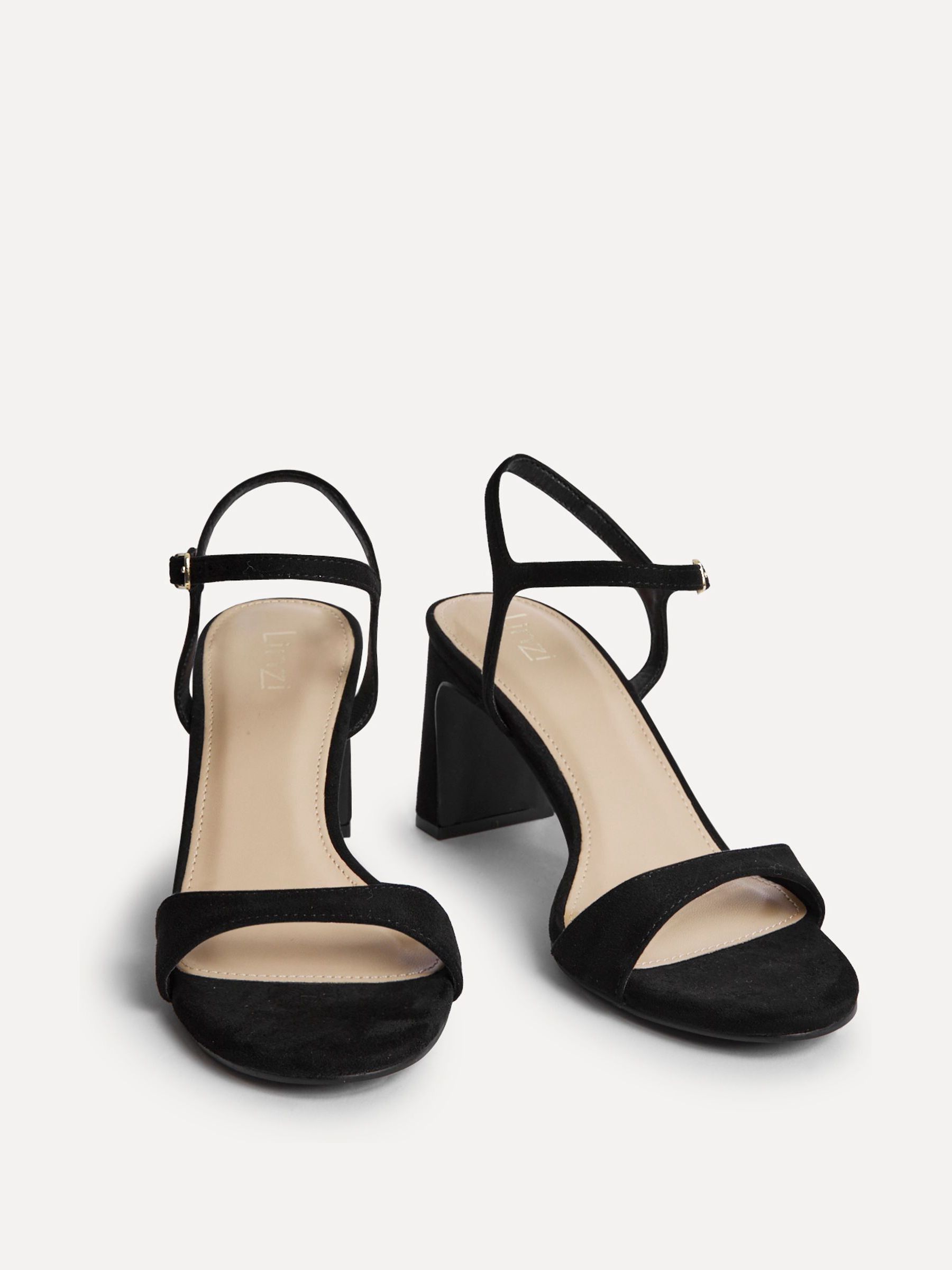 Buy Linzi Black Charisma Barely There Block Heeled Sandals from Next France