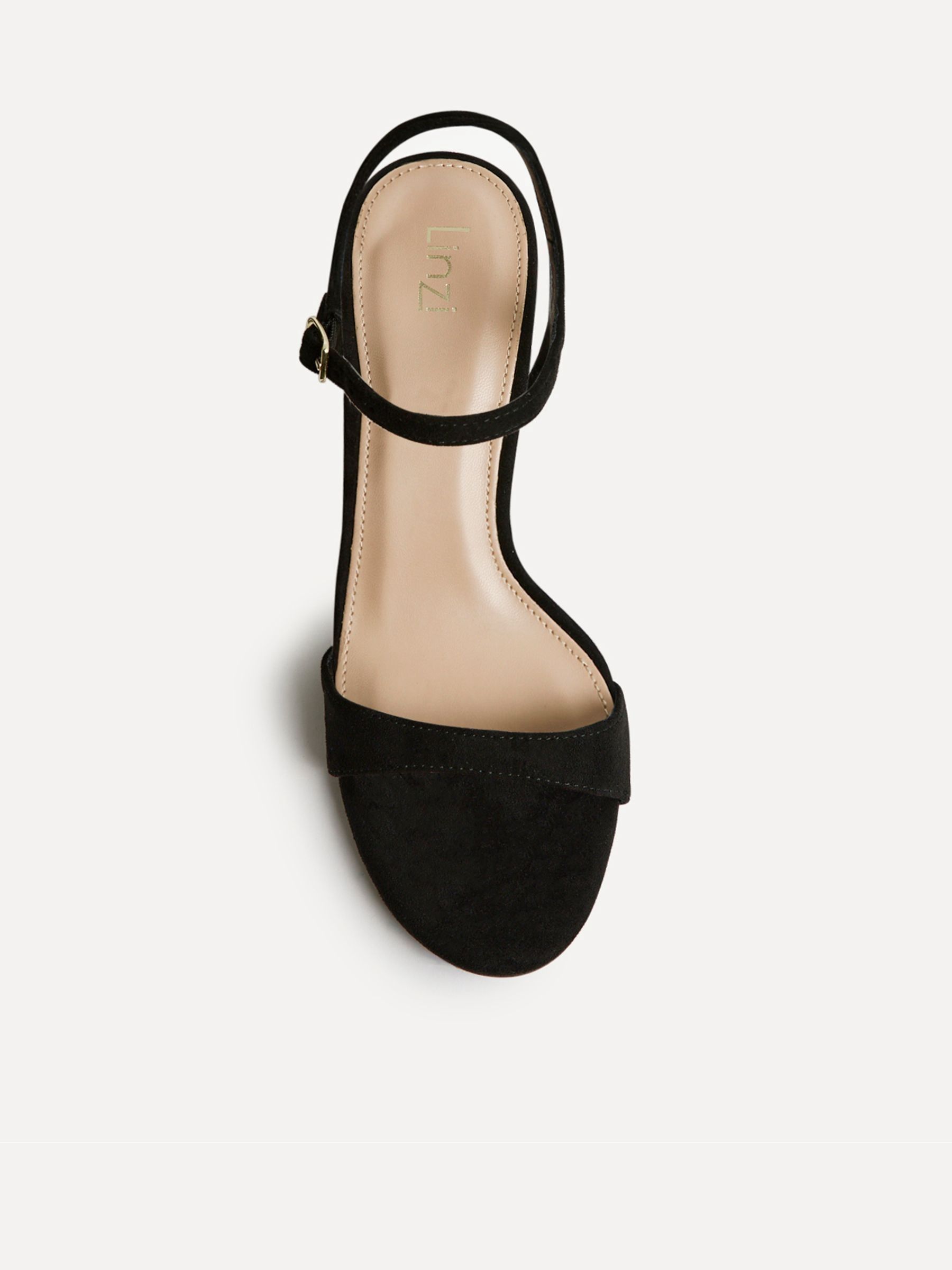 Buy Linzi Black Charisma Barely There Block Heeled Sandals from Next France