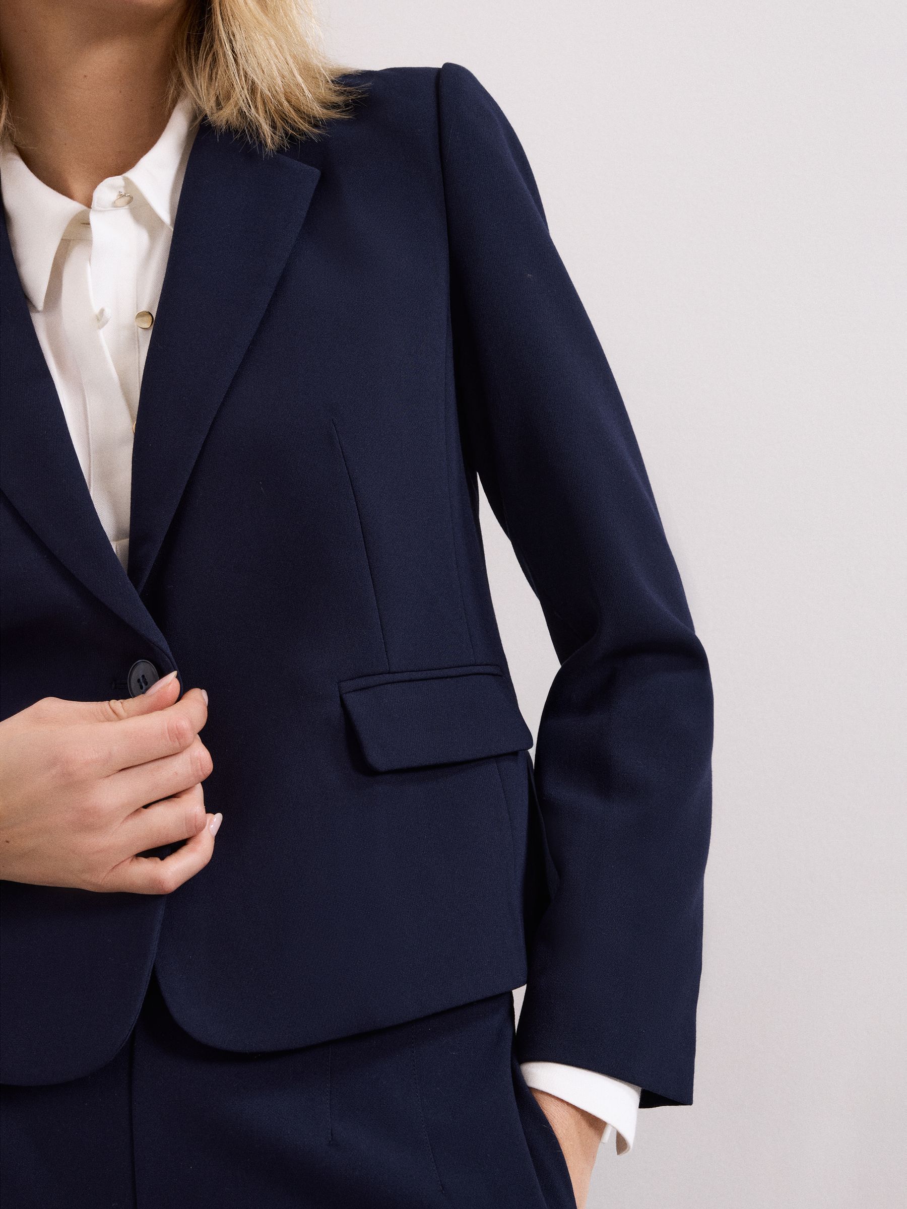 Buy Phase Eight Blue Aubrie Fitted Blazer from the Next UK online shop
