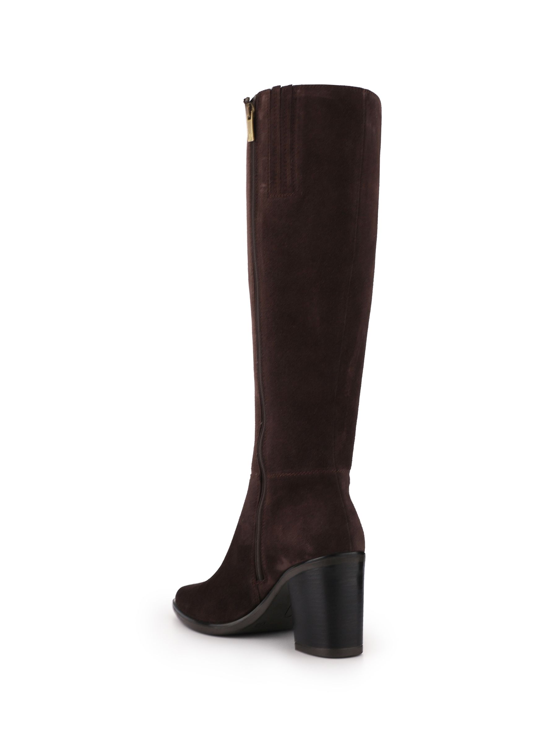 Buy Jones Bootmaker Brown Suede Wide Calf Cagliari Knee High Boots from ...