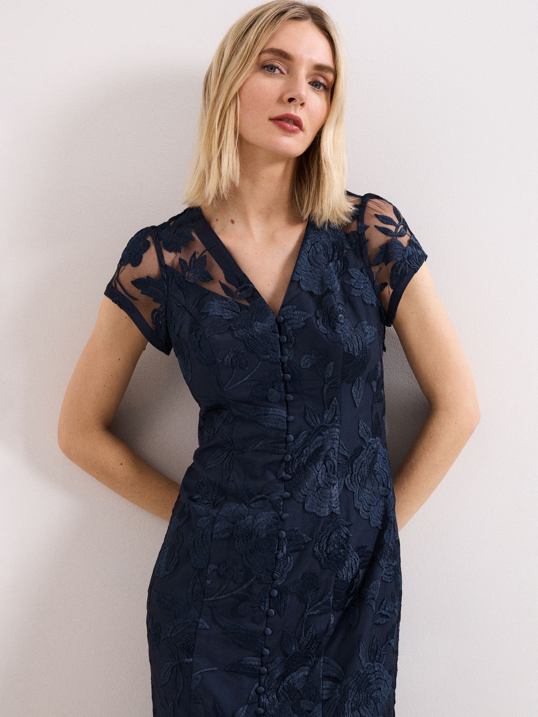 Buy Phase Eight Blue Klaudia Dress from the Next UK online shop