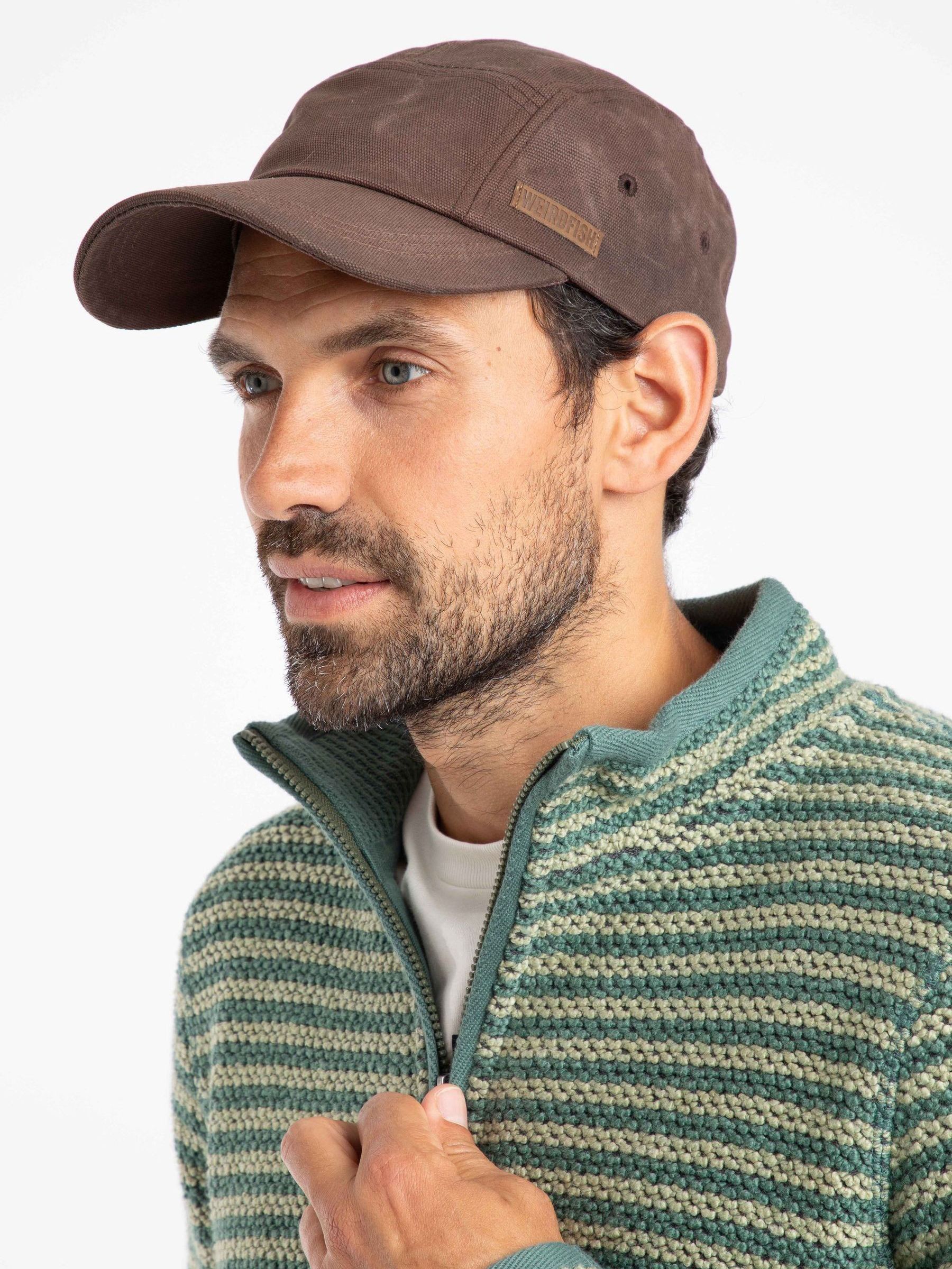 Buy Weird Fish Brown Bowers Green Waxed Canvas Cap from Next South Africa