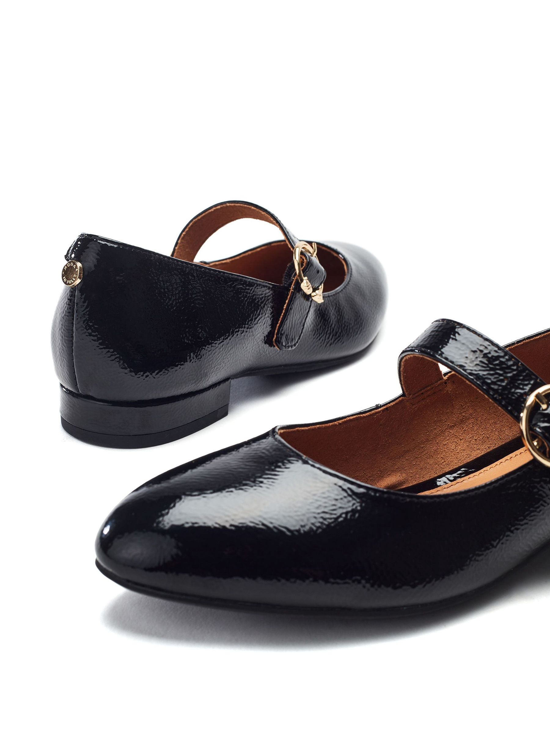 Buy Moda in Pelle Black Firuta Flat Maryjane Smart Shoes from Next ...