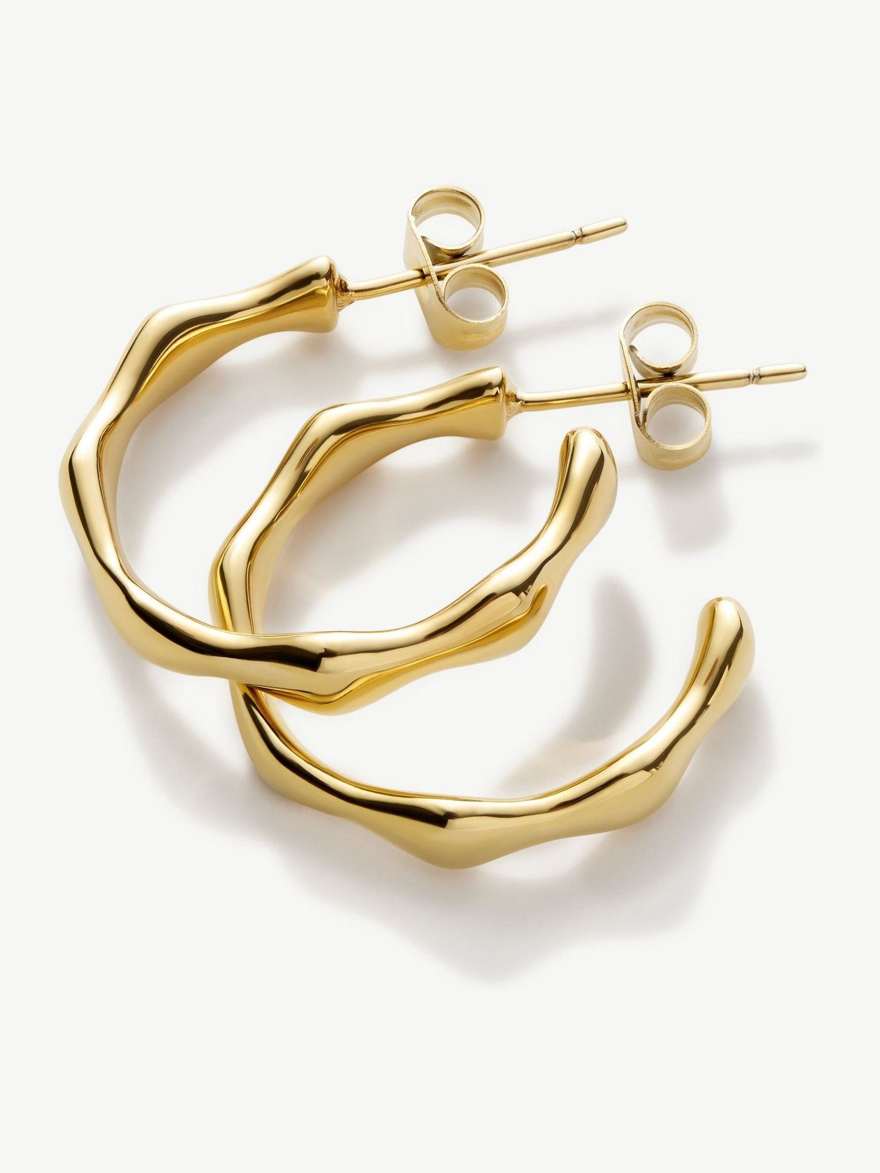 Buy D.Louise Gold Tone Waterproof Bamboo Hoops from the Next UK online shop