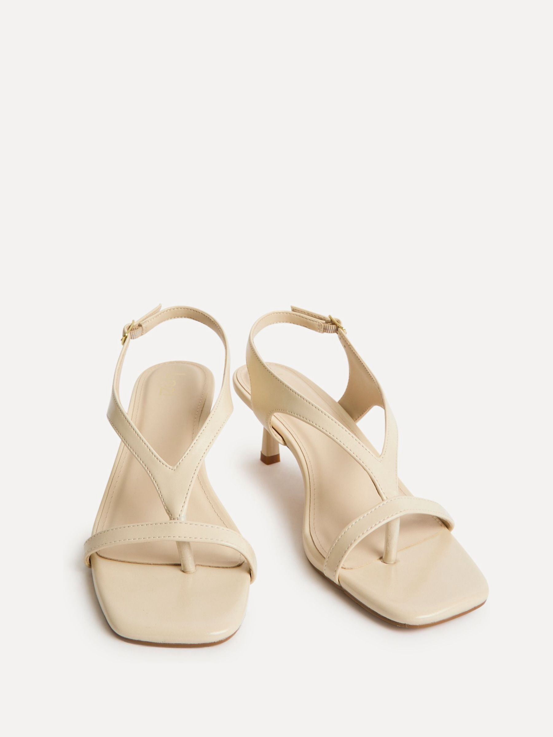 Buy Linzi Cream Myth Toe Post Heel Sandals from the Next UK online shop