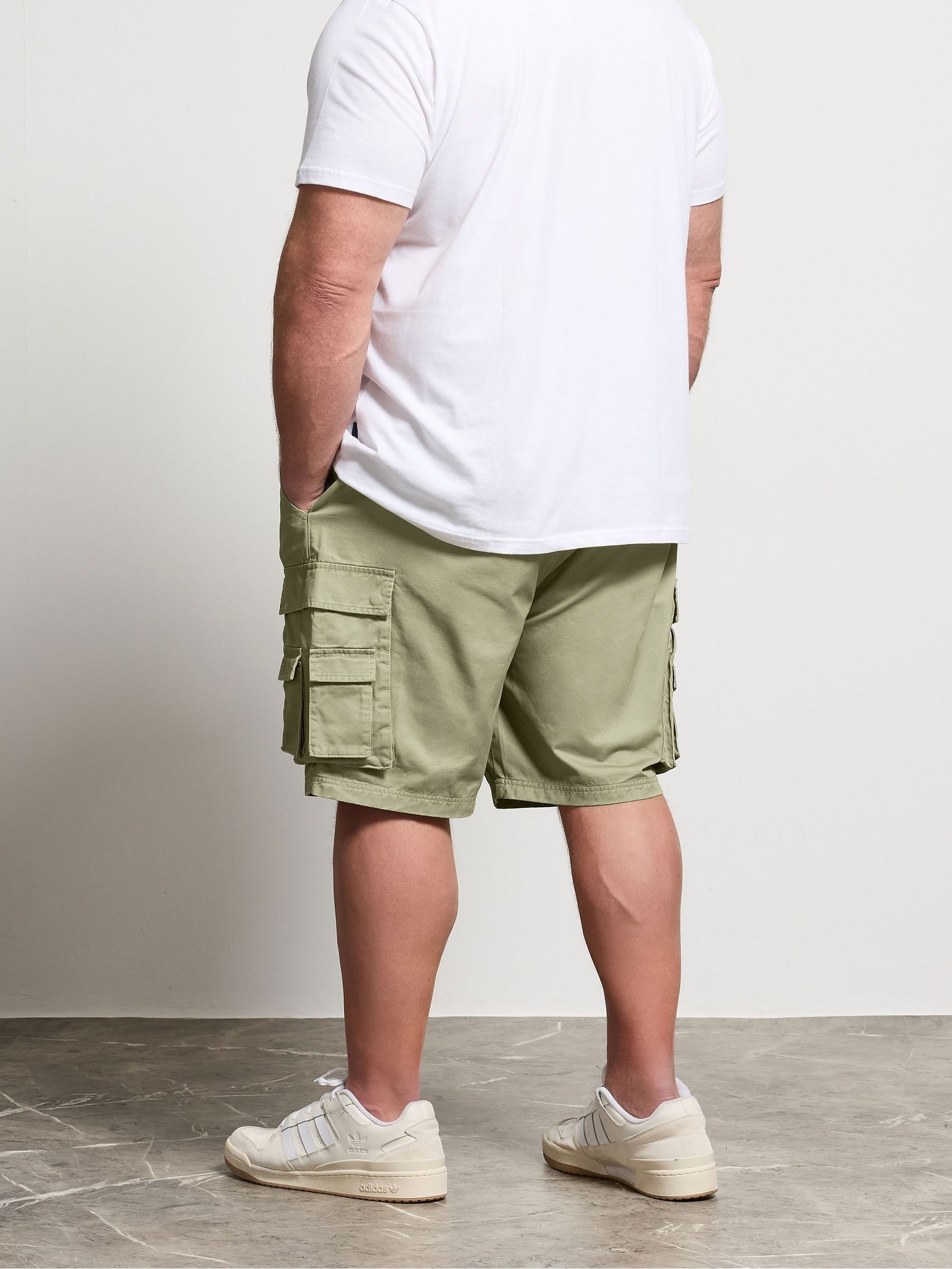 Buy BadRhino Big & Tall Green Acid Wash Cargo Shorts from the Next UK ...