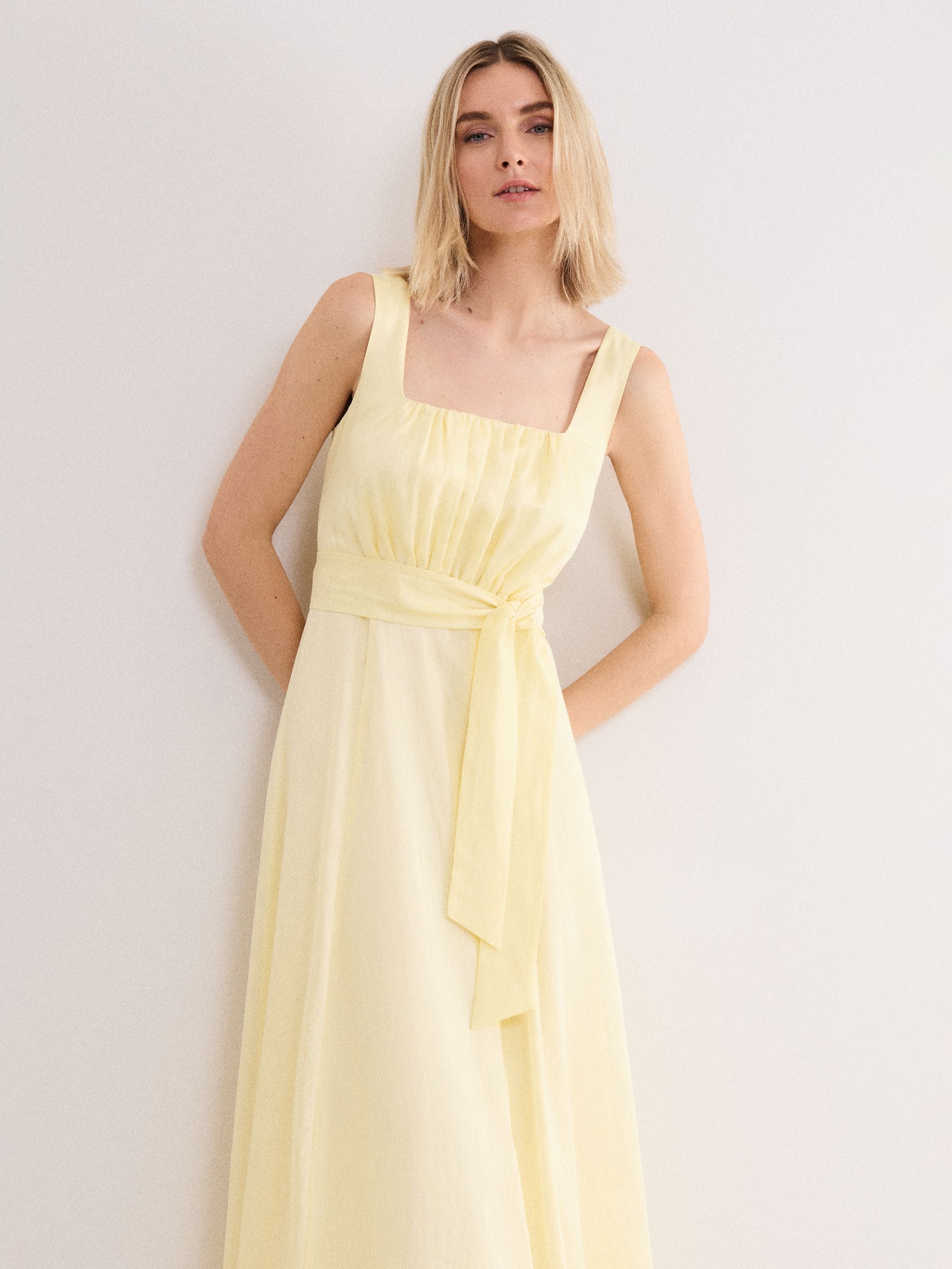 Buy Phase Eight Yellow Zahira Midi Dress from the Next UK online shop