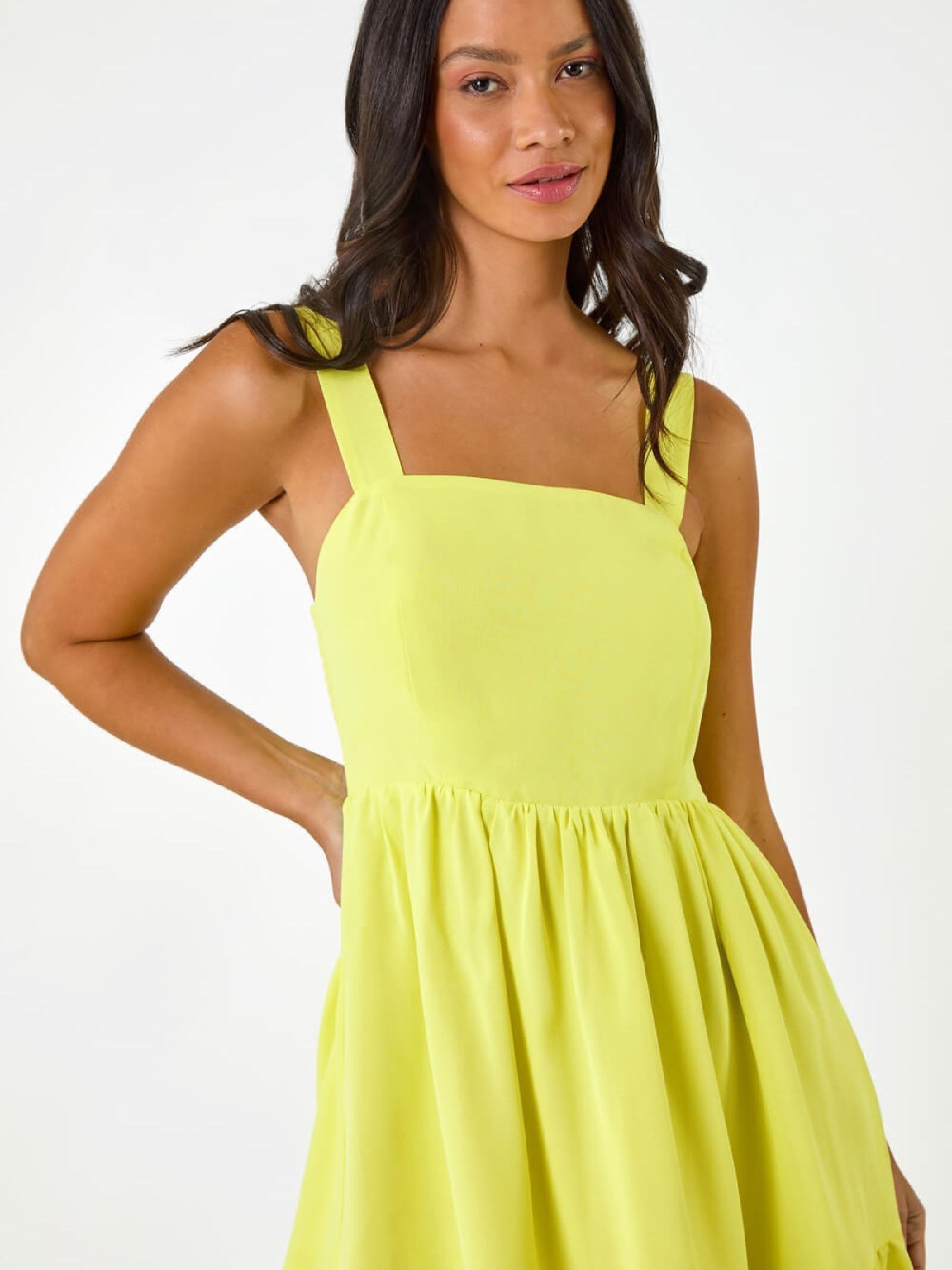 Buy Roman Green Poplin Tiered Swing Dress from the Next UK online shop