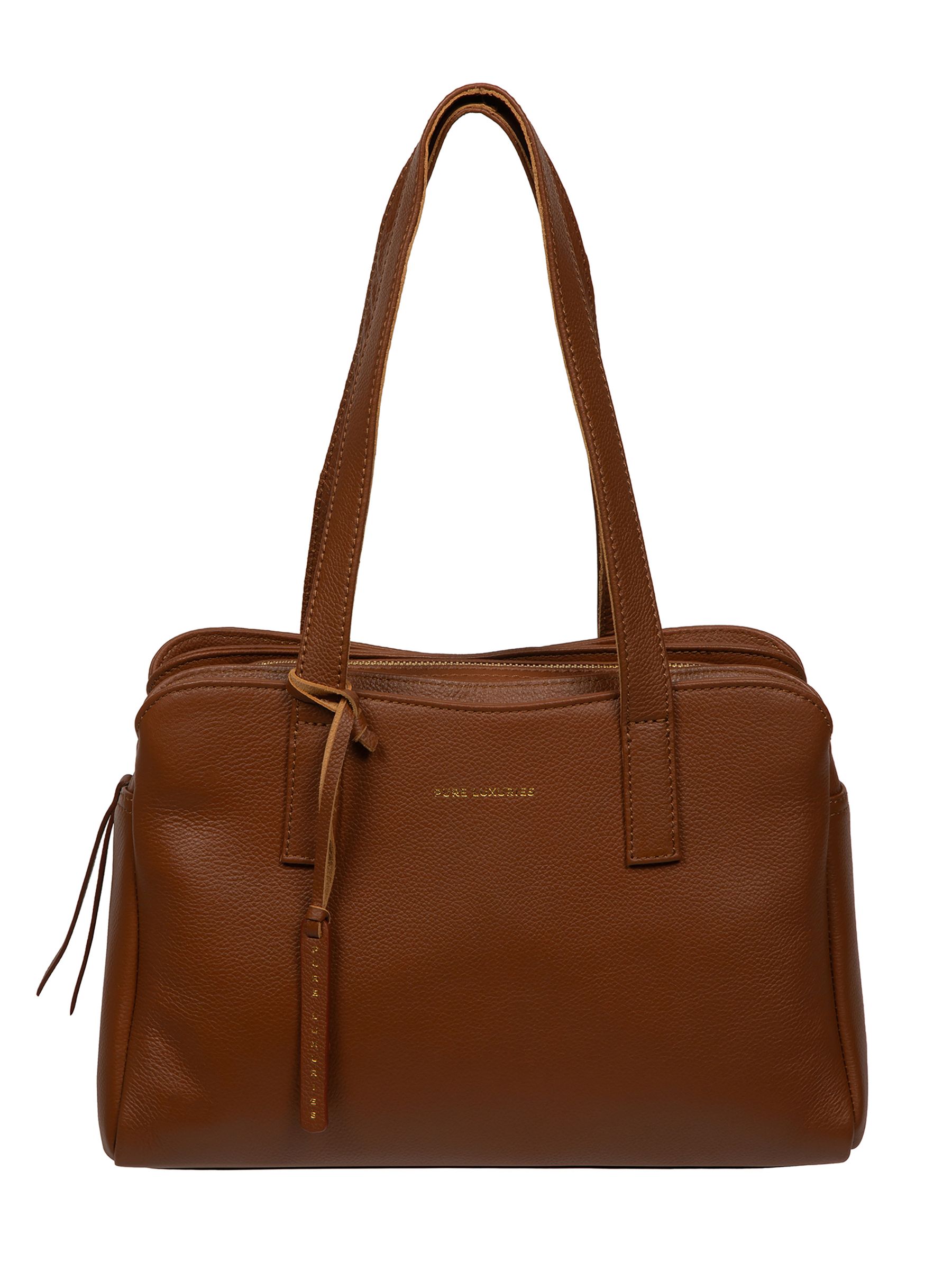 Buy Pure Luxuries London Brown Farncombe Leather Handbag from the Next ...