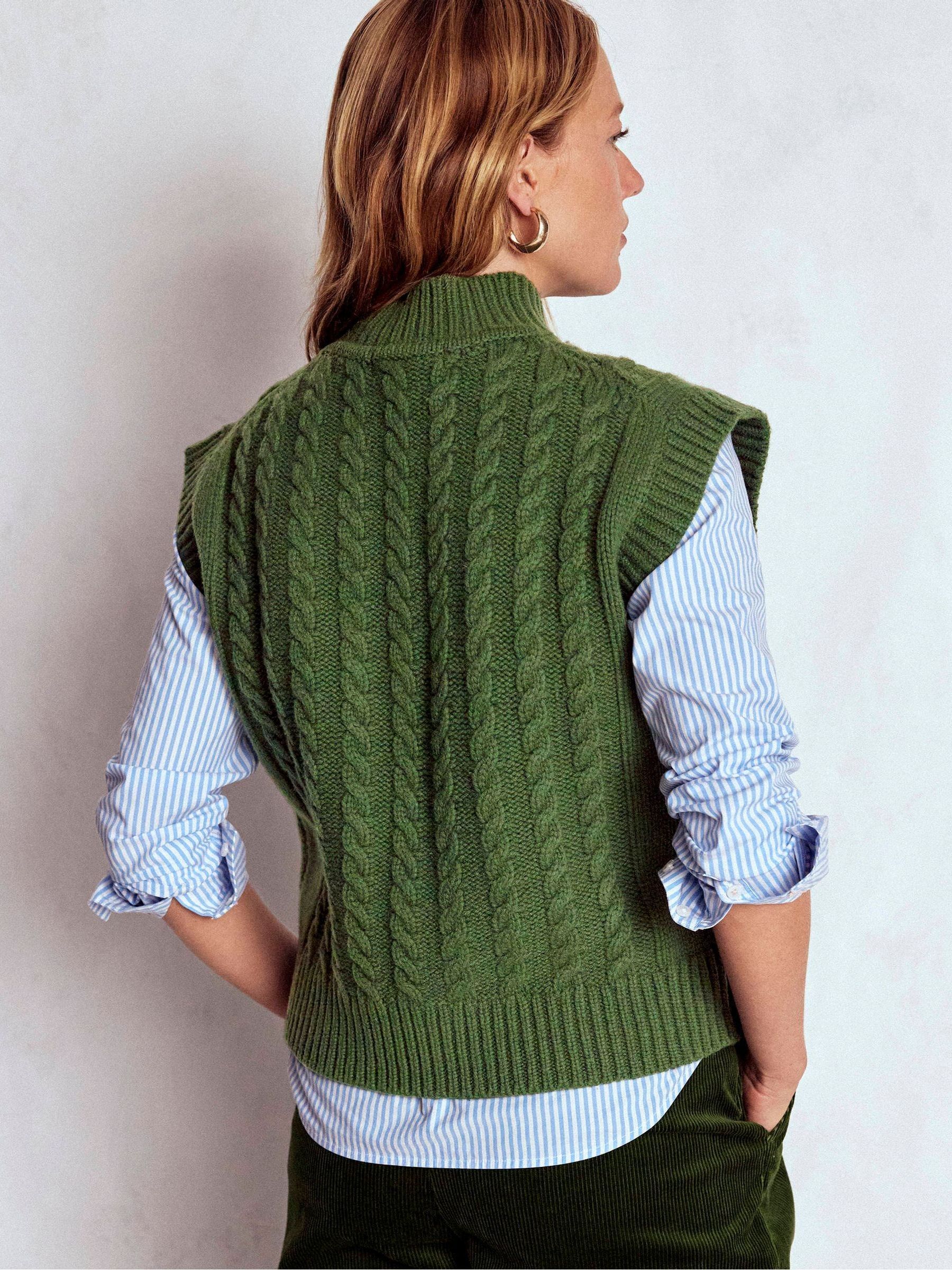 Buy Boden Green Amara Merino Cable Tank Top from Next South Africa