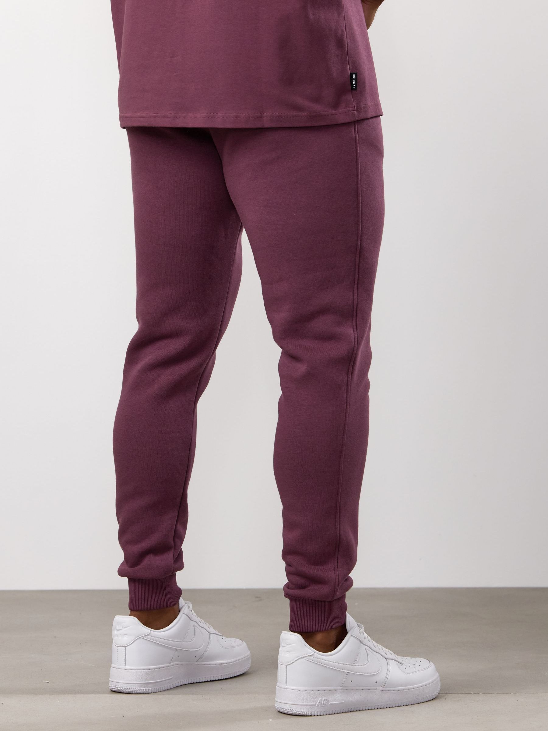 Buy Gym King Mulberry Fundamental Linear Fleece Joggers from the Next ...
