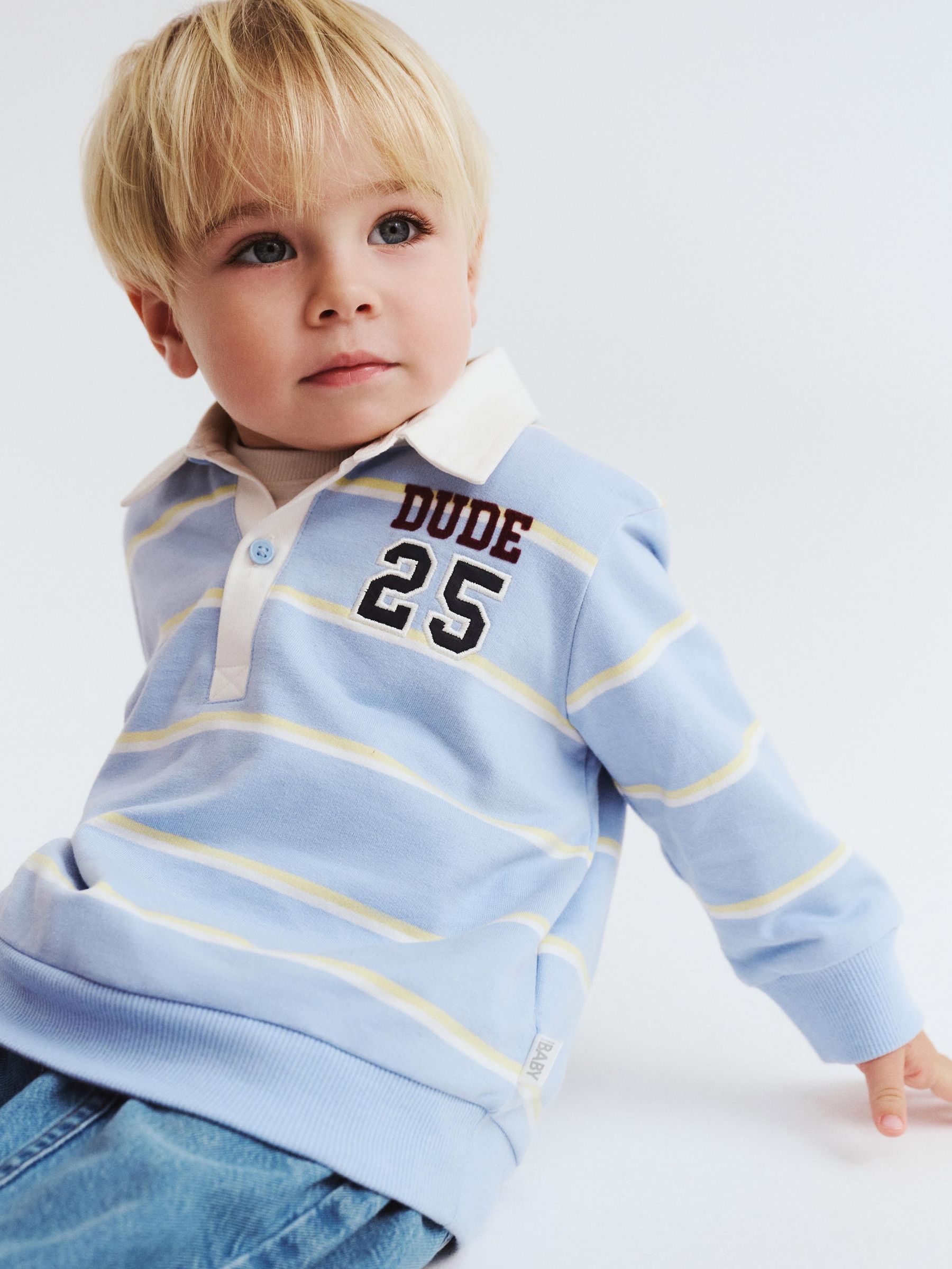 Buy Cotton On Blue Gabe Rugby Polo T-Shirt from Next Italy