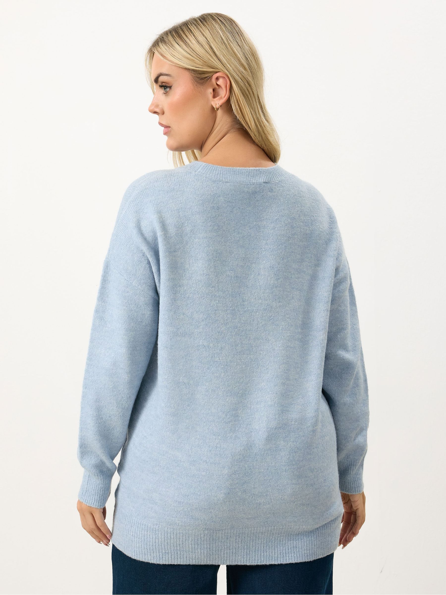 Buy Yours Curve Grey Crew Neck Soft Touch Jumper from Next South Africa