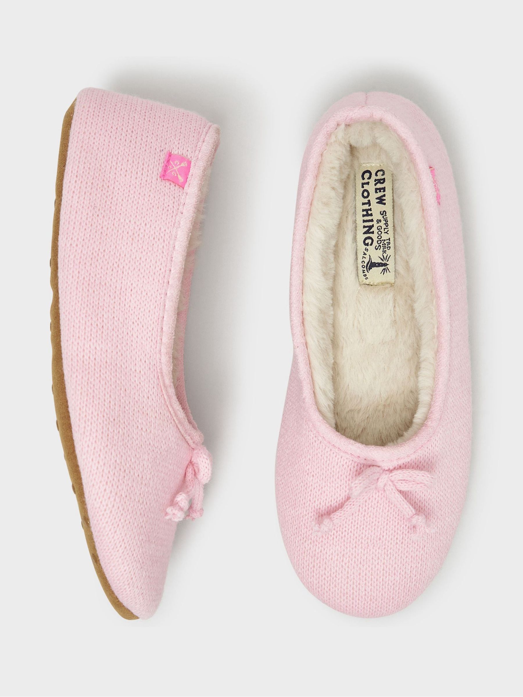 Buy Crew Clothing Pink Ballerina Slippers from Next Netherlands