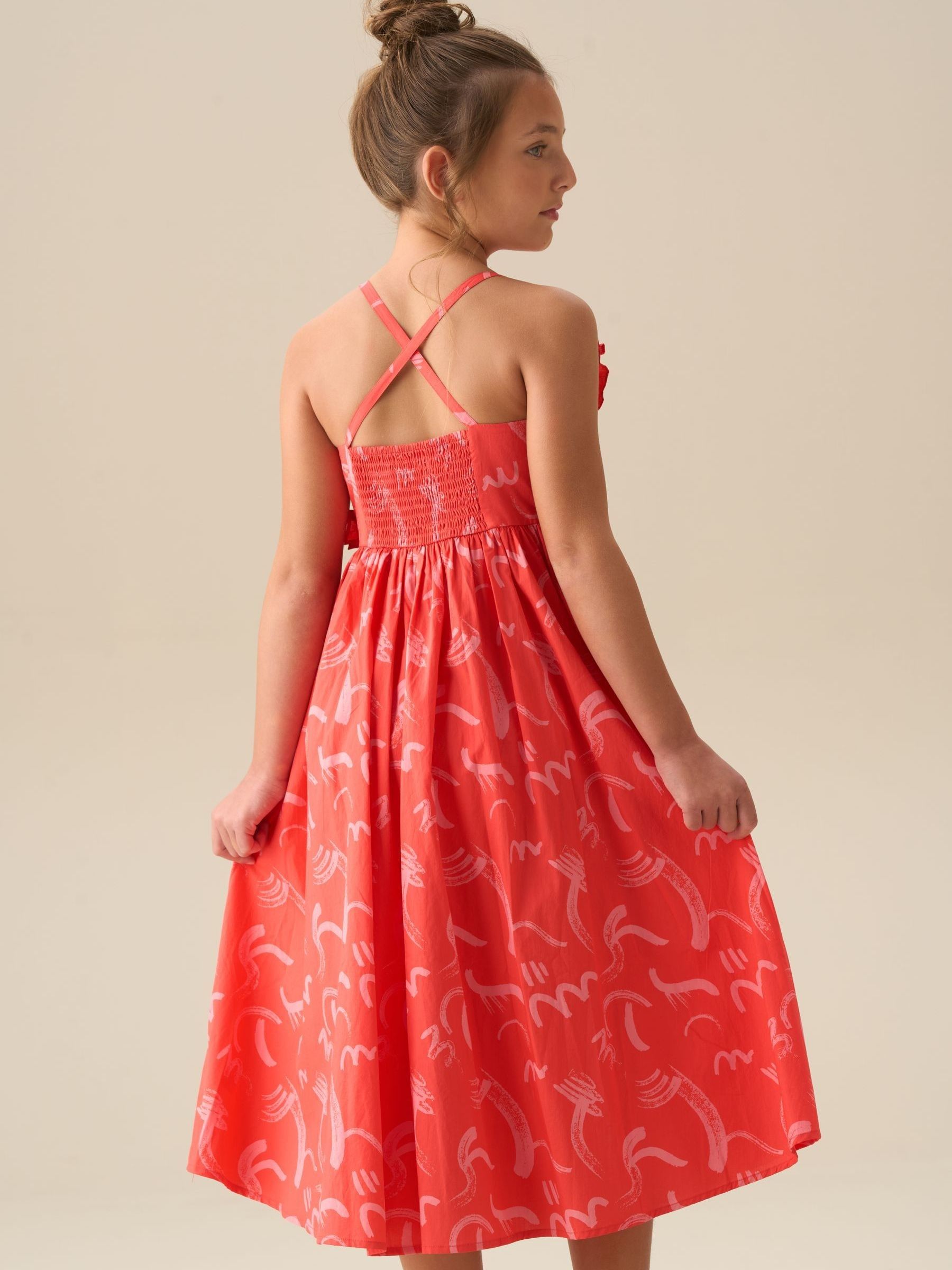 Buy Angel & Rocket Red Evie Print Frill Swing Dress from Next South Africa