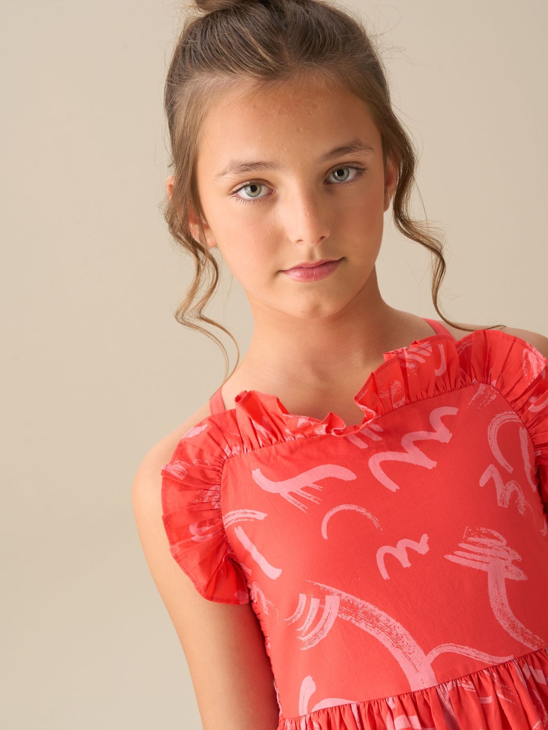 Buy Angel & Rocket Red Evie Print Frill Swing Dress from Next South Africa
