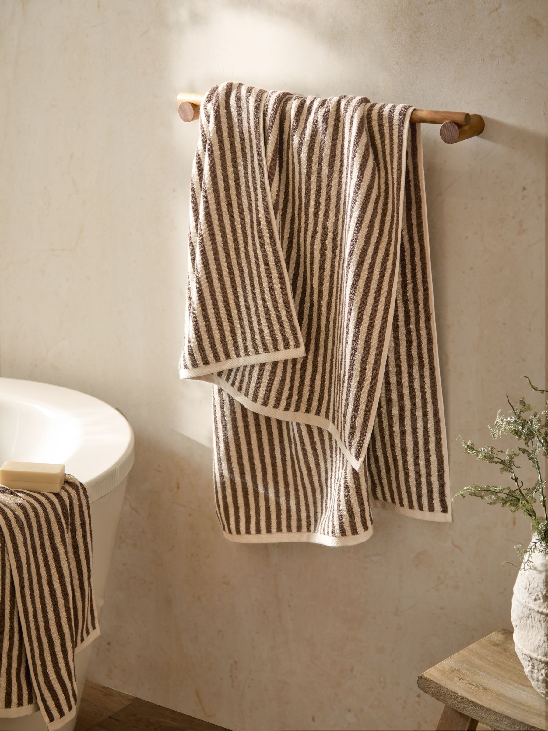 Buy Yard Hebden Striped Towel from Next Denmark