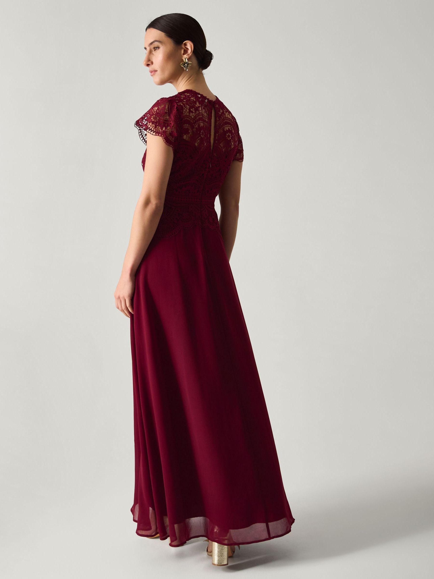 Buy Monsoon Red Monica Lace Bridesmaid Dress from Next Gibraltar
