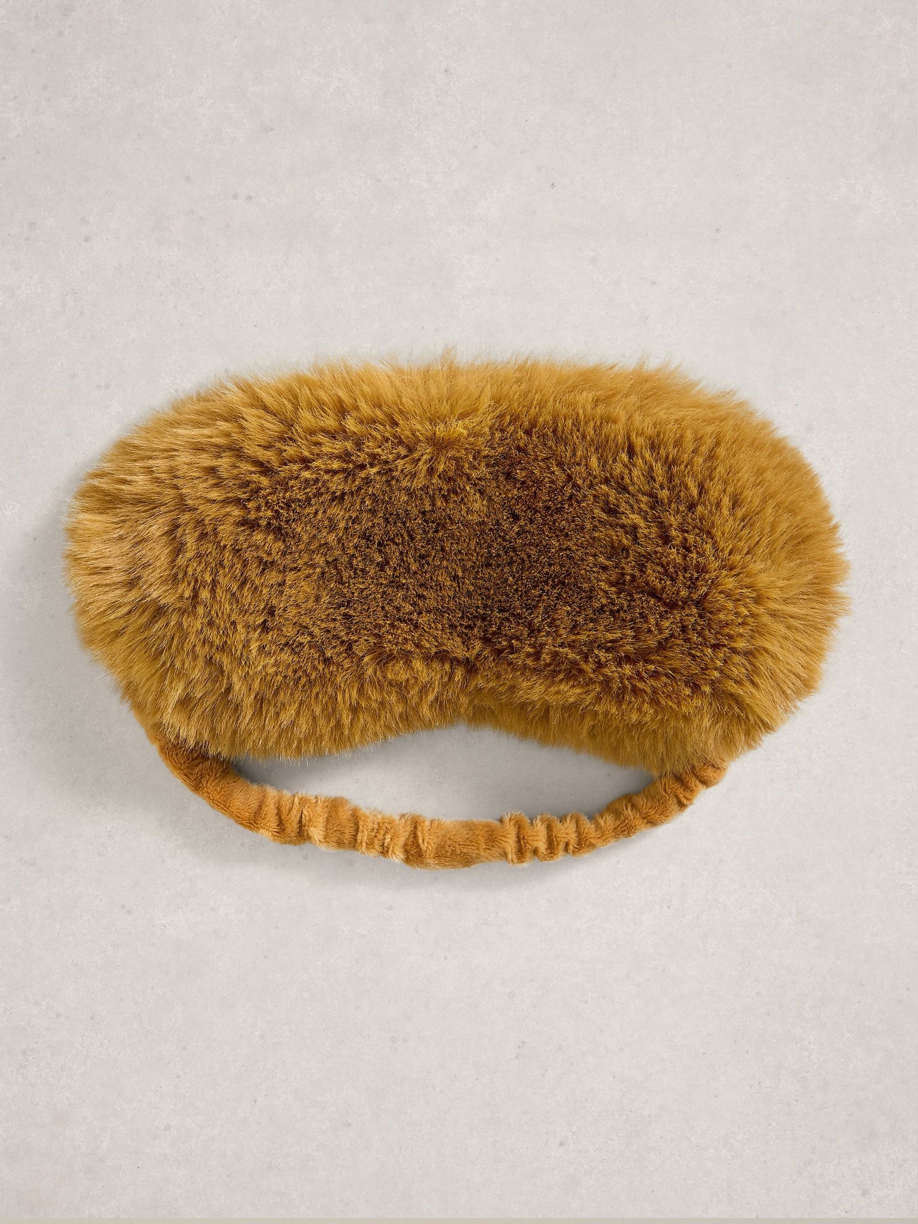 Buy White Stuff Yellow Faux Fur & Velvet Eye Mask from the Next UK ...