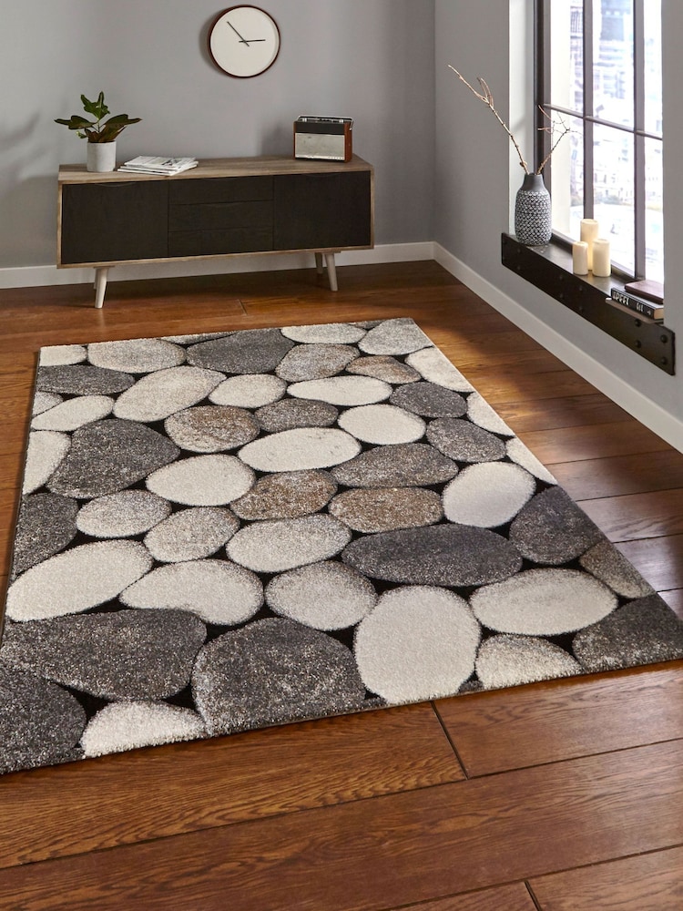 Buy Think Rugs Cream Woodland 2099 Modern Rug from Next Egypt