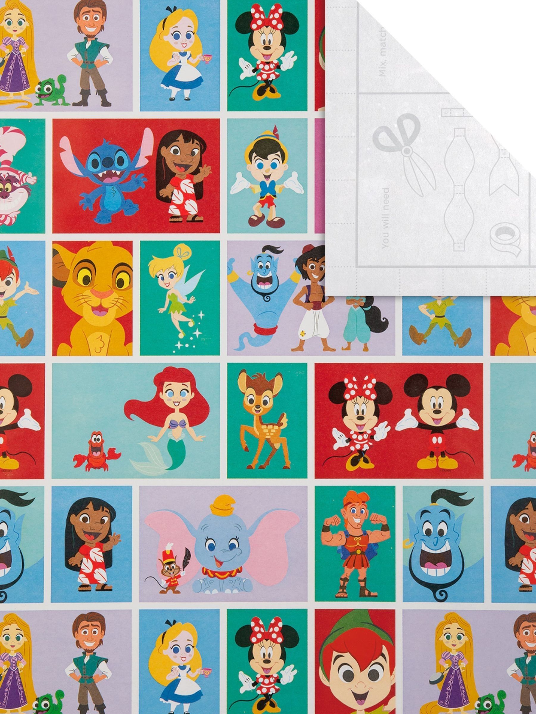Buy Hallmark 3 x 2m Disney Characters Wrapping Paper from the Next UK ...
