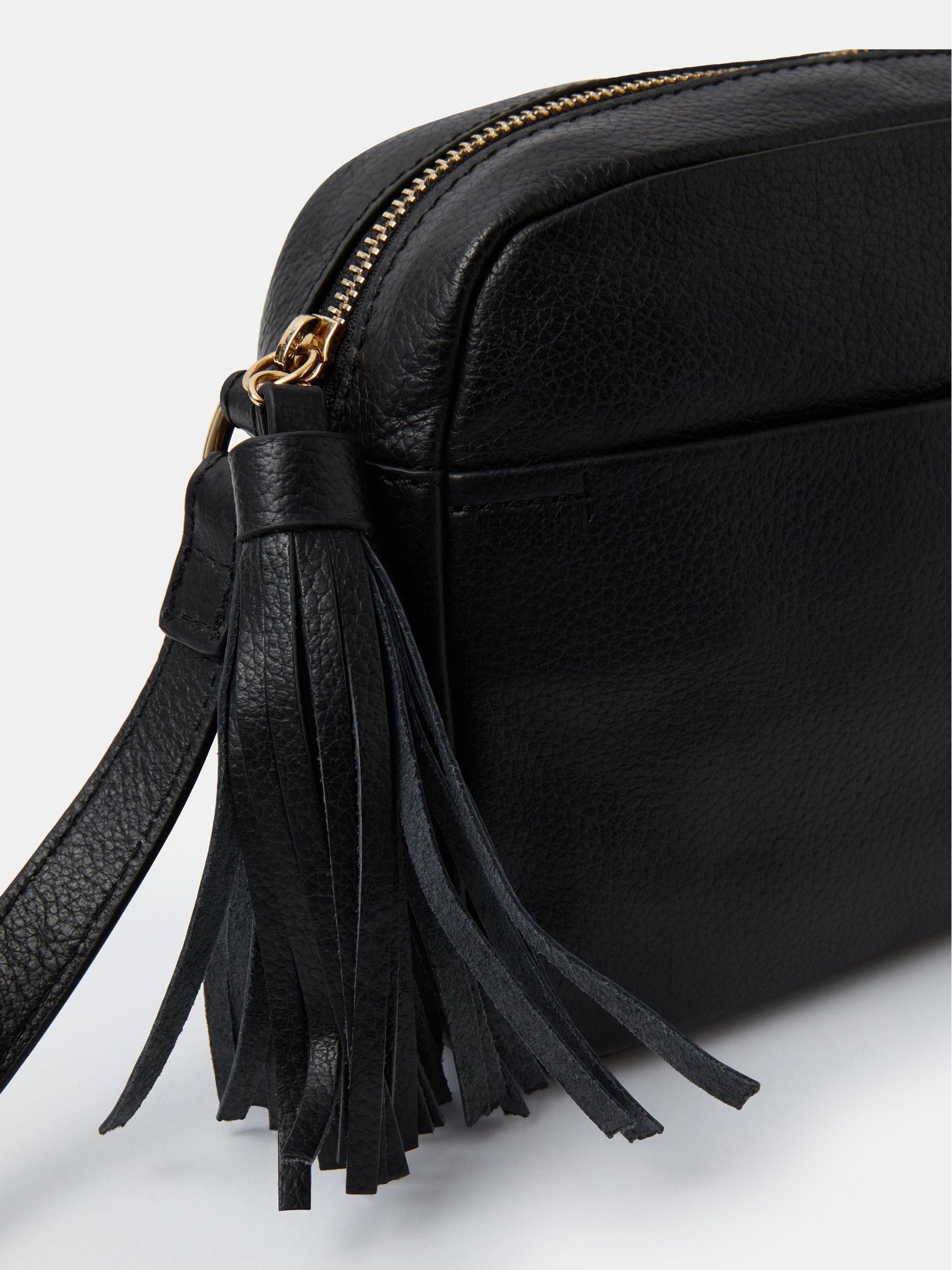 Buy Accessorize Black Tassel Leather Cross-Body Bag from Next New Zealand