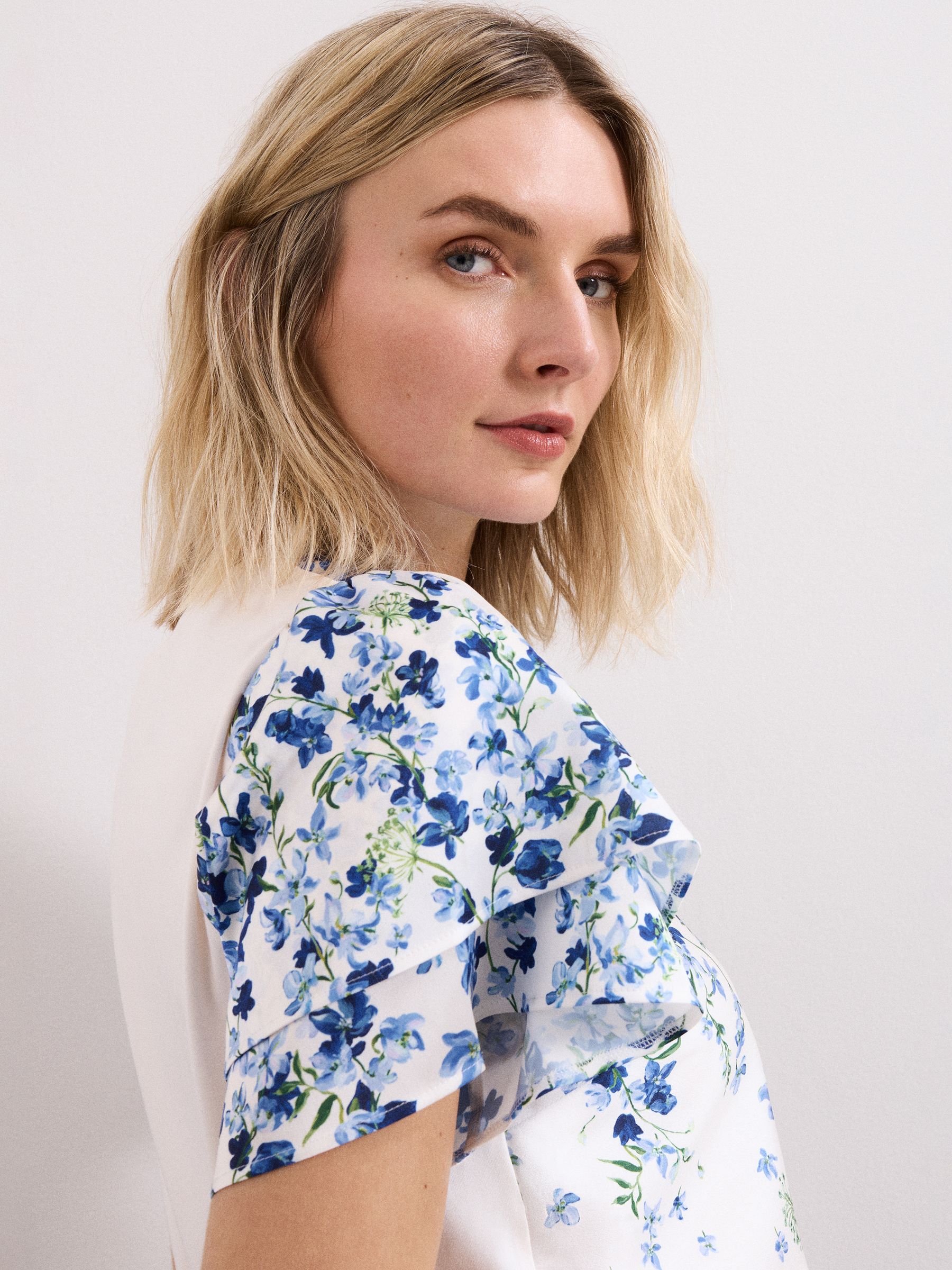 Buy Phase Eight Blue Rowan Floral Top from the Next UK online shop
