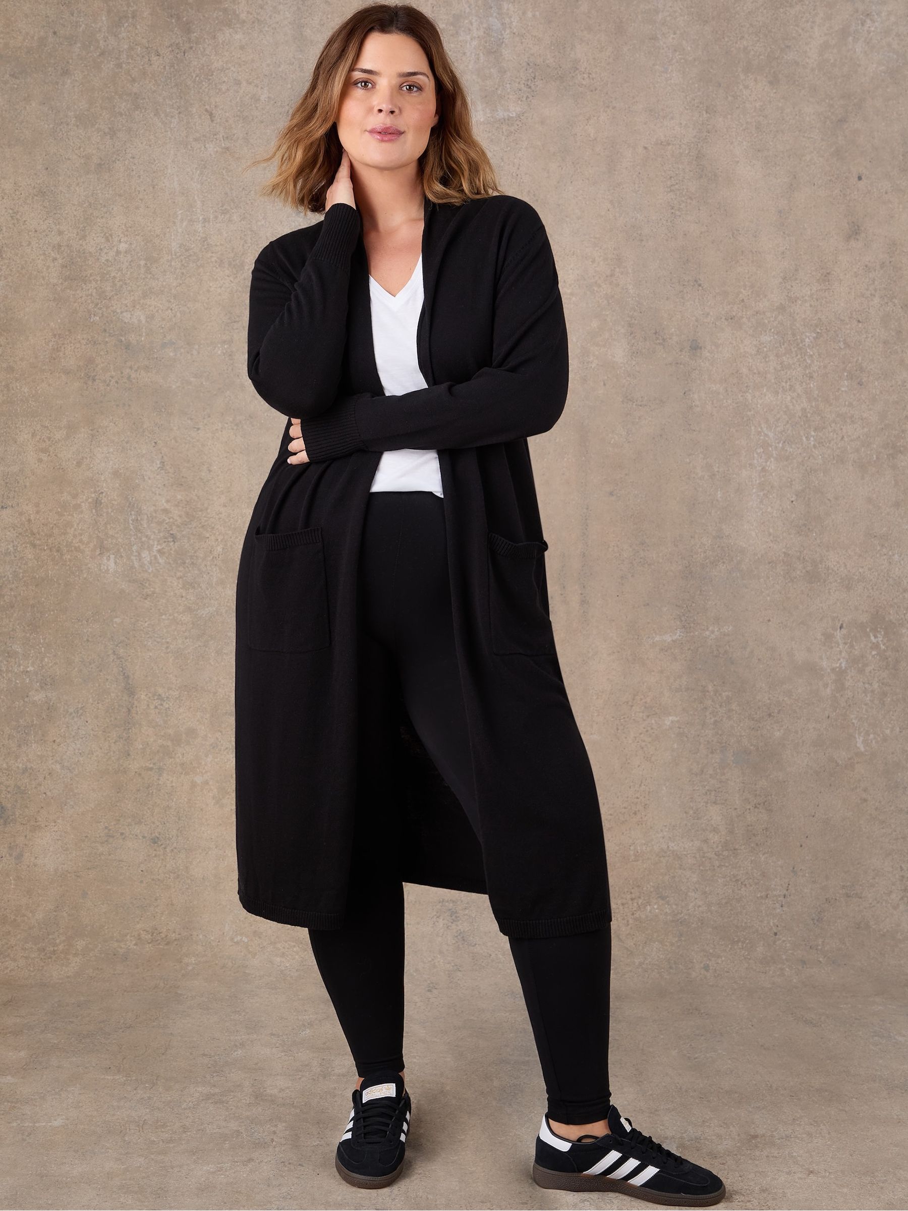 Buy Live Unlimited Black Longline Knitted Cardigan from the Next UK ...