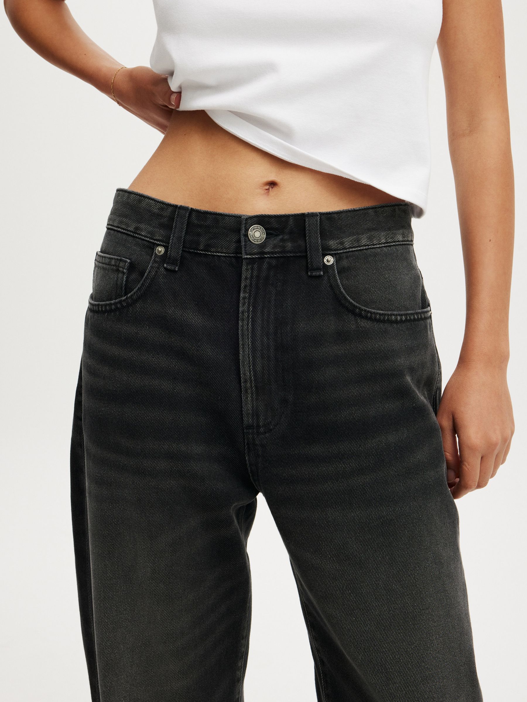 Buy Cotton On Black 91 Straight Jeans from Next Australia