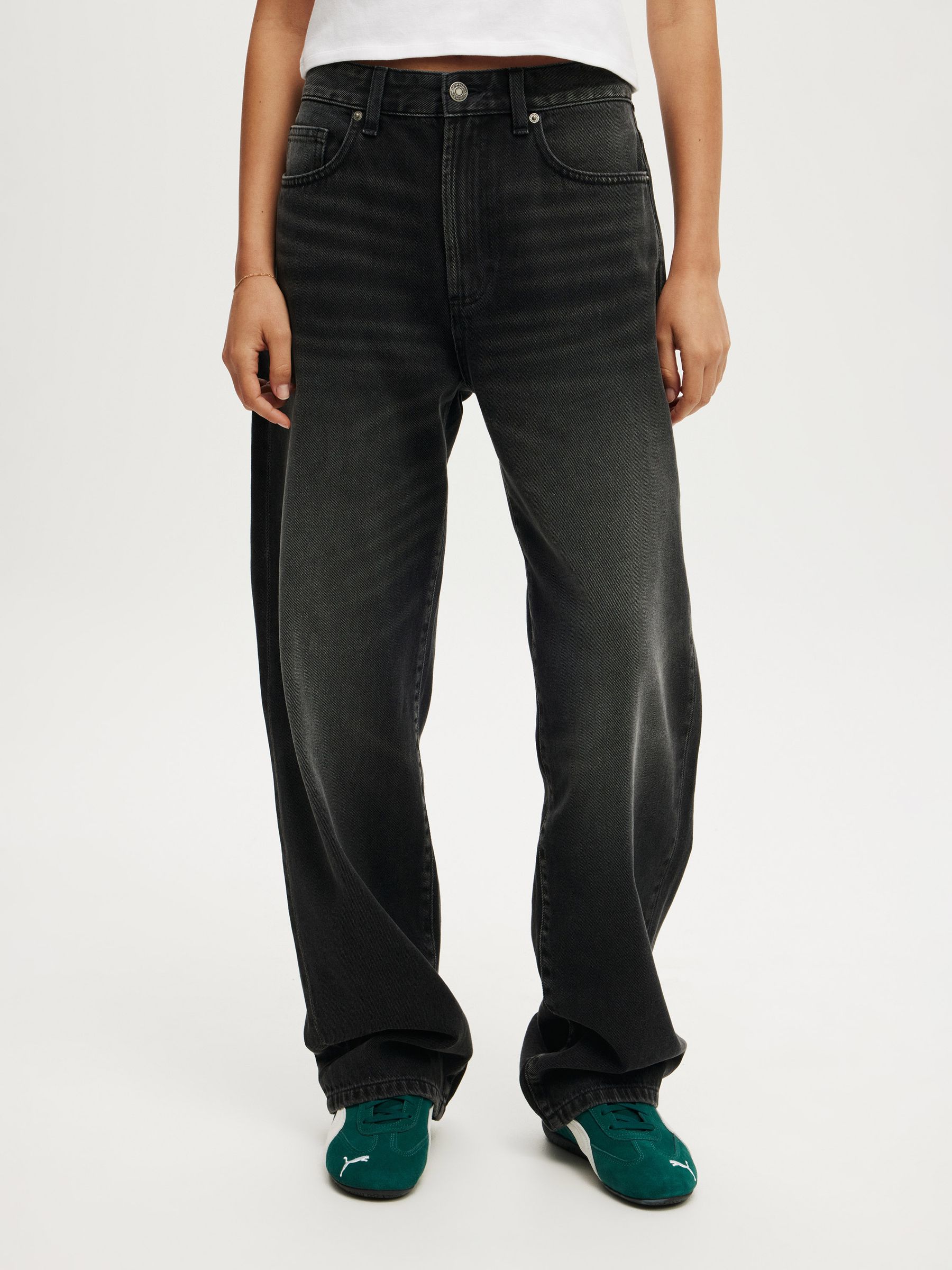 Buy Cotton On Black 91 Straight Jeans from Next Australia