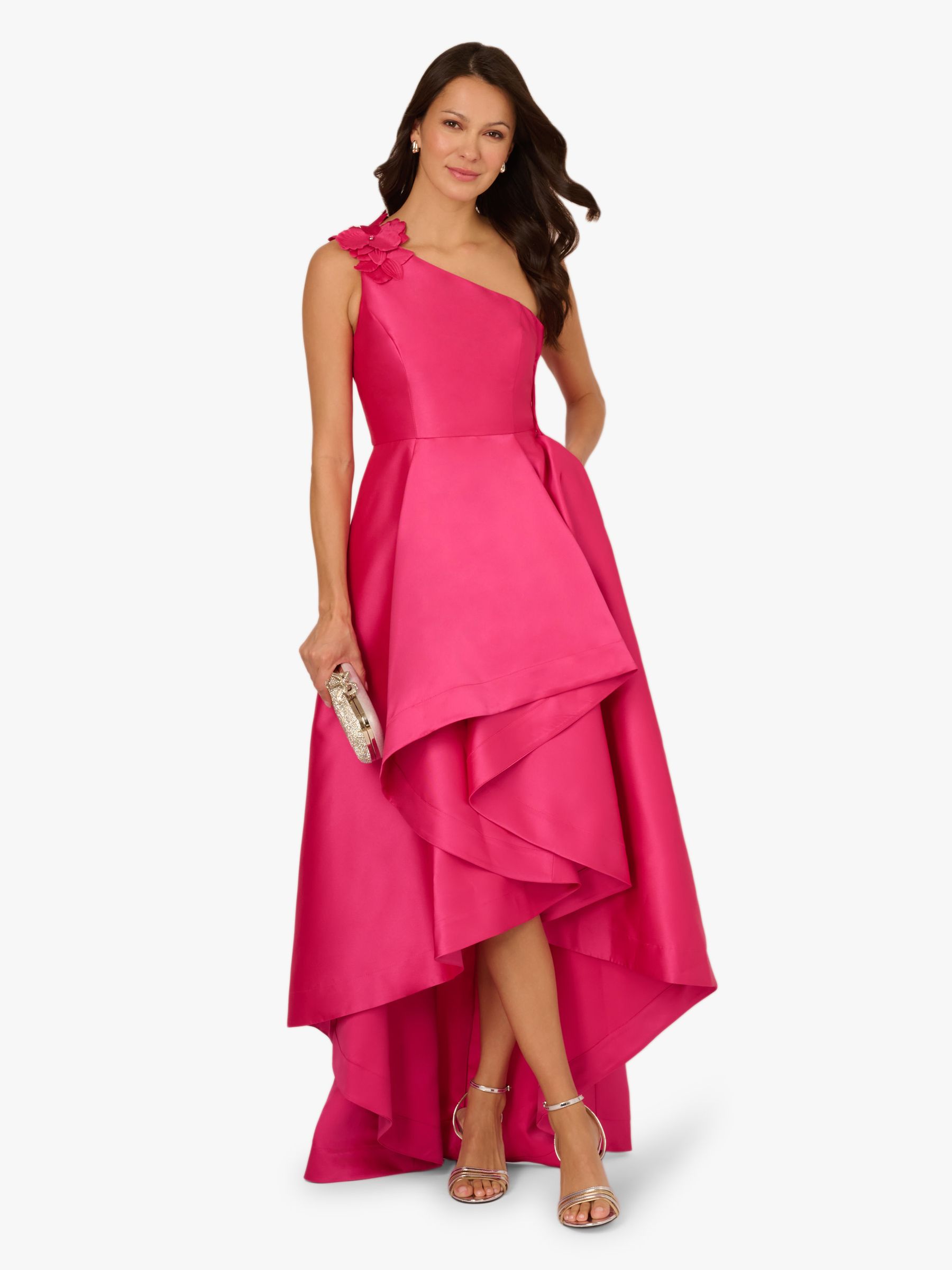 Buy Adrianna Papell Pink Mikado High Low Gown from Next South Africa