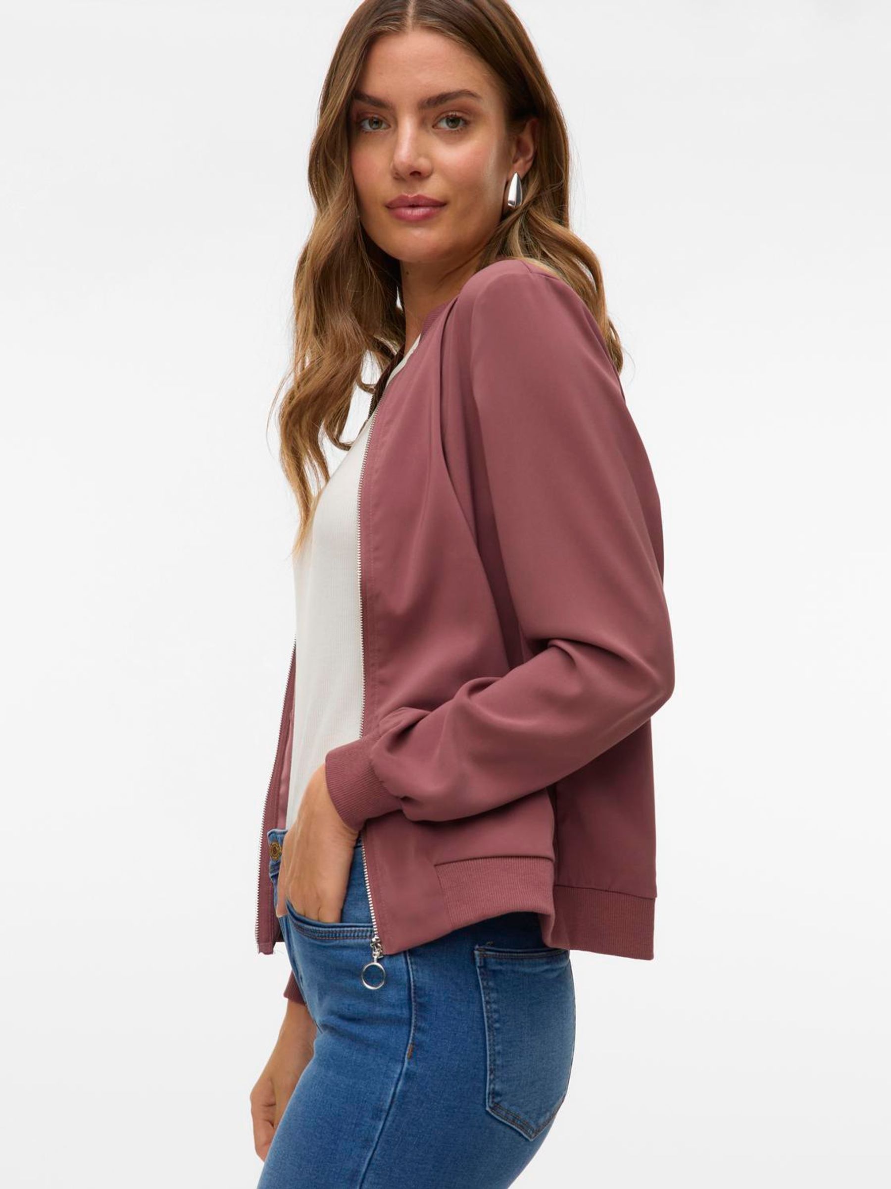 Buy Vero Moda Pink Lightweight Bomber Jacket from Next Belgium
