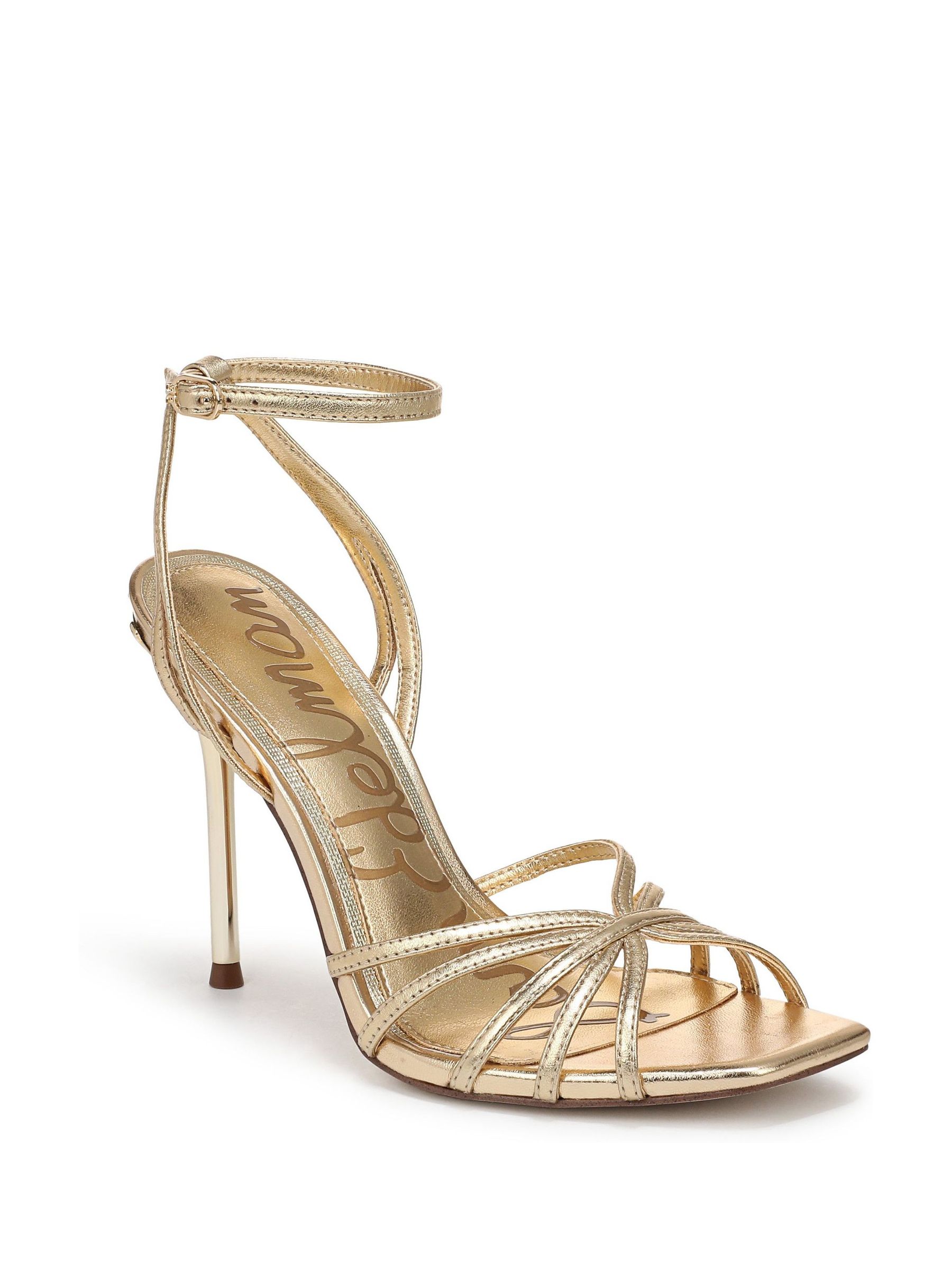 Buy Sam Edelman Gold Lili Regular Fit Strappy Sandals from the Next UK ...