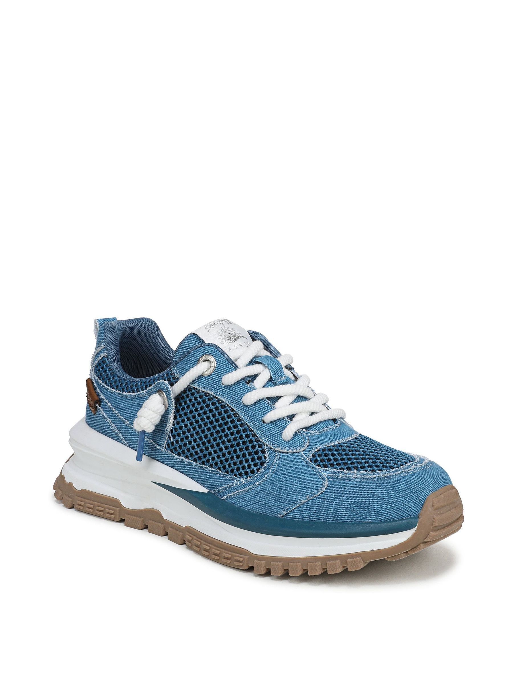 Buy Blowfish Malibu Blue Leotina Regular Fit Slip On Canvas Trainers ...