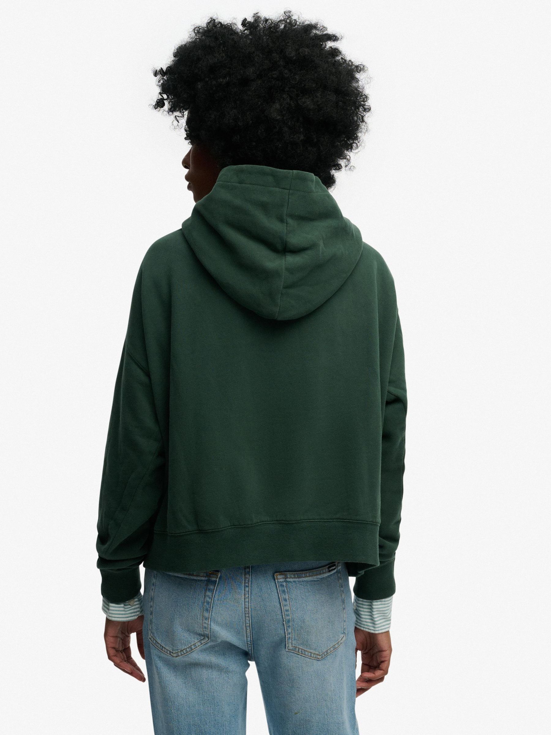 Buy Superdry Green Athletic Essentials Relaxed Hoodie from Next South ...