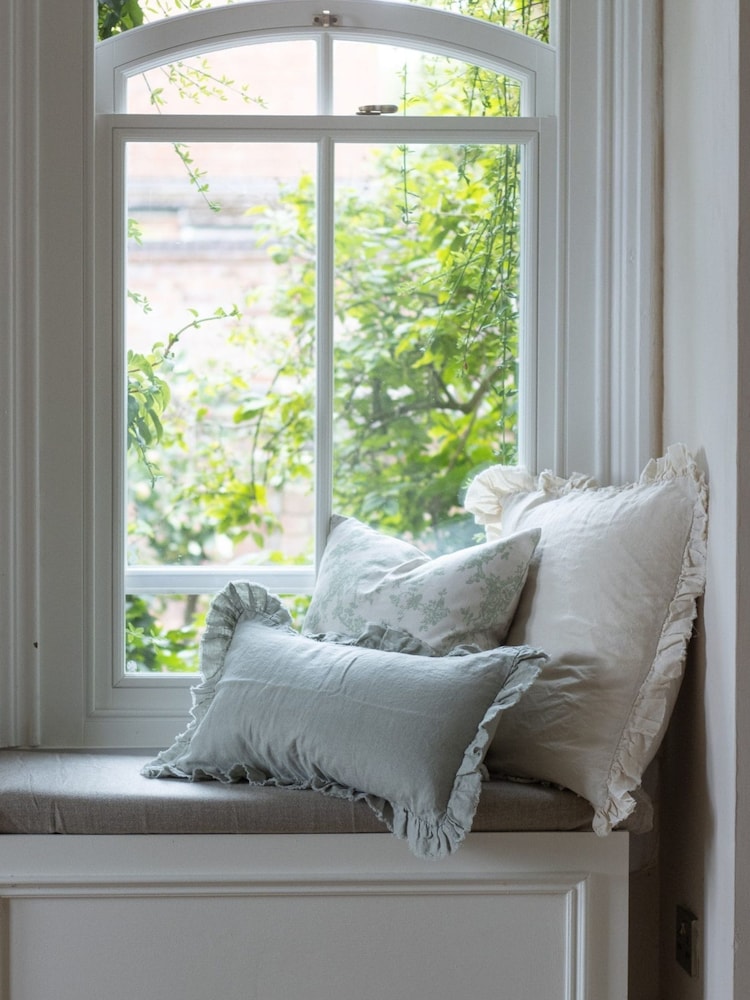 Buy Ellenvale Interiors Sage Hallie Ruffle Cushion Cover 50x30 from the ...
