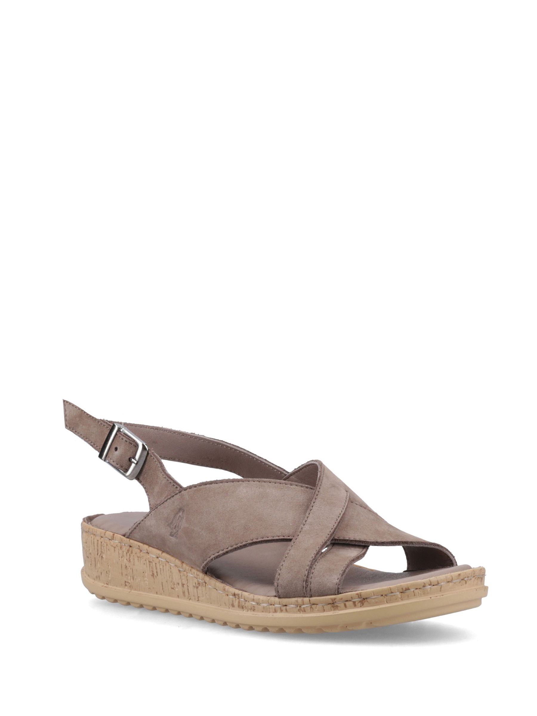 Buy Hush Puppies Light Brown Elena Cross Over Wedge Sandals from the ...