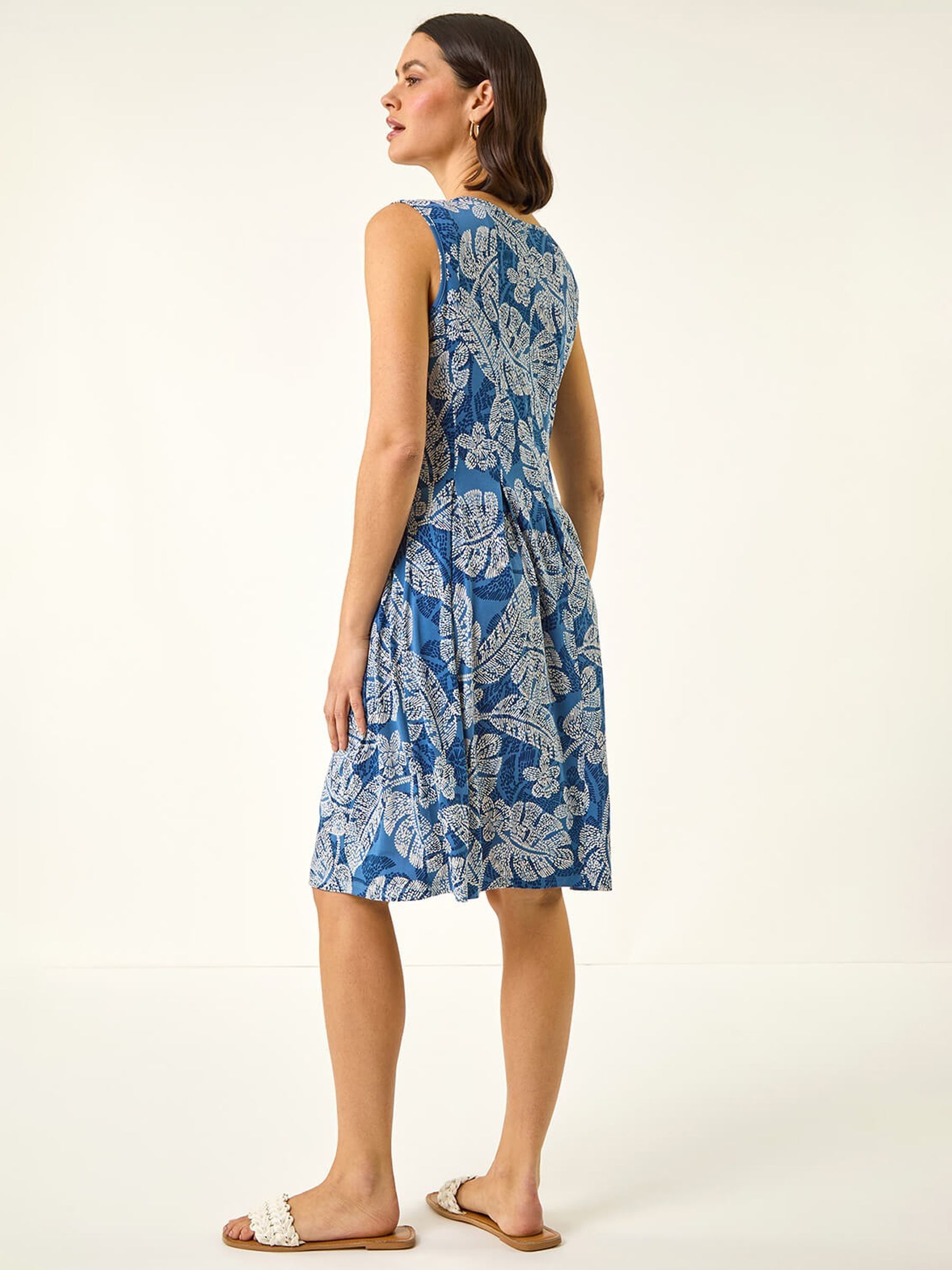 Buy Roman Leaf Print Panel Dress from Next Germany