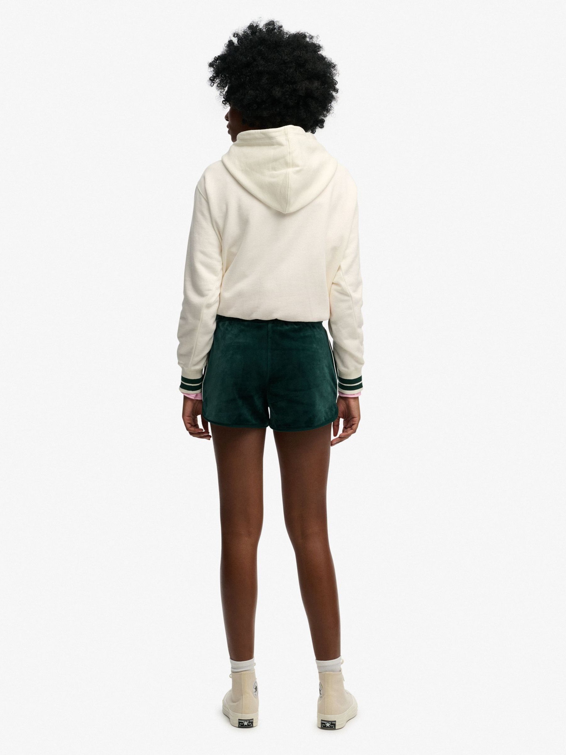 Buy Superdry Green Country Club Velour Shorts from the Next UK online shop