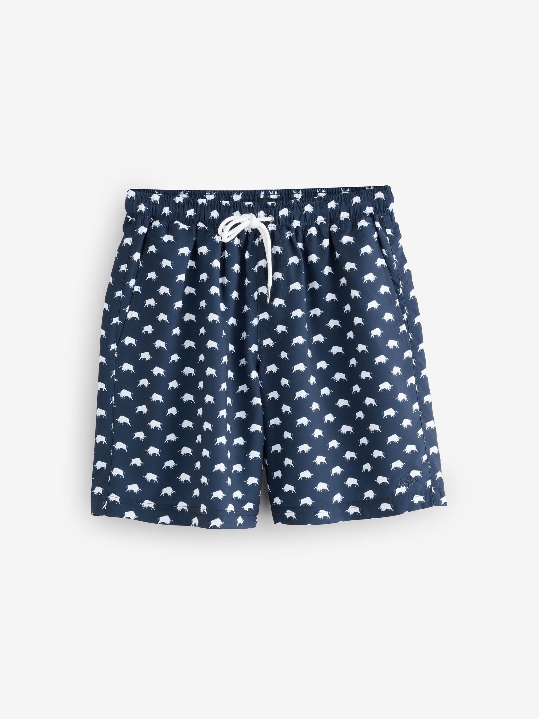 Buy Raging Bull Blue Bull Print Swim Shorts from the Next UK online shop