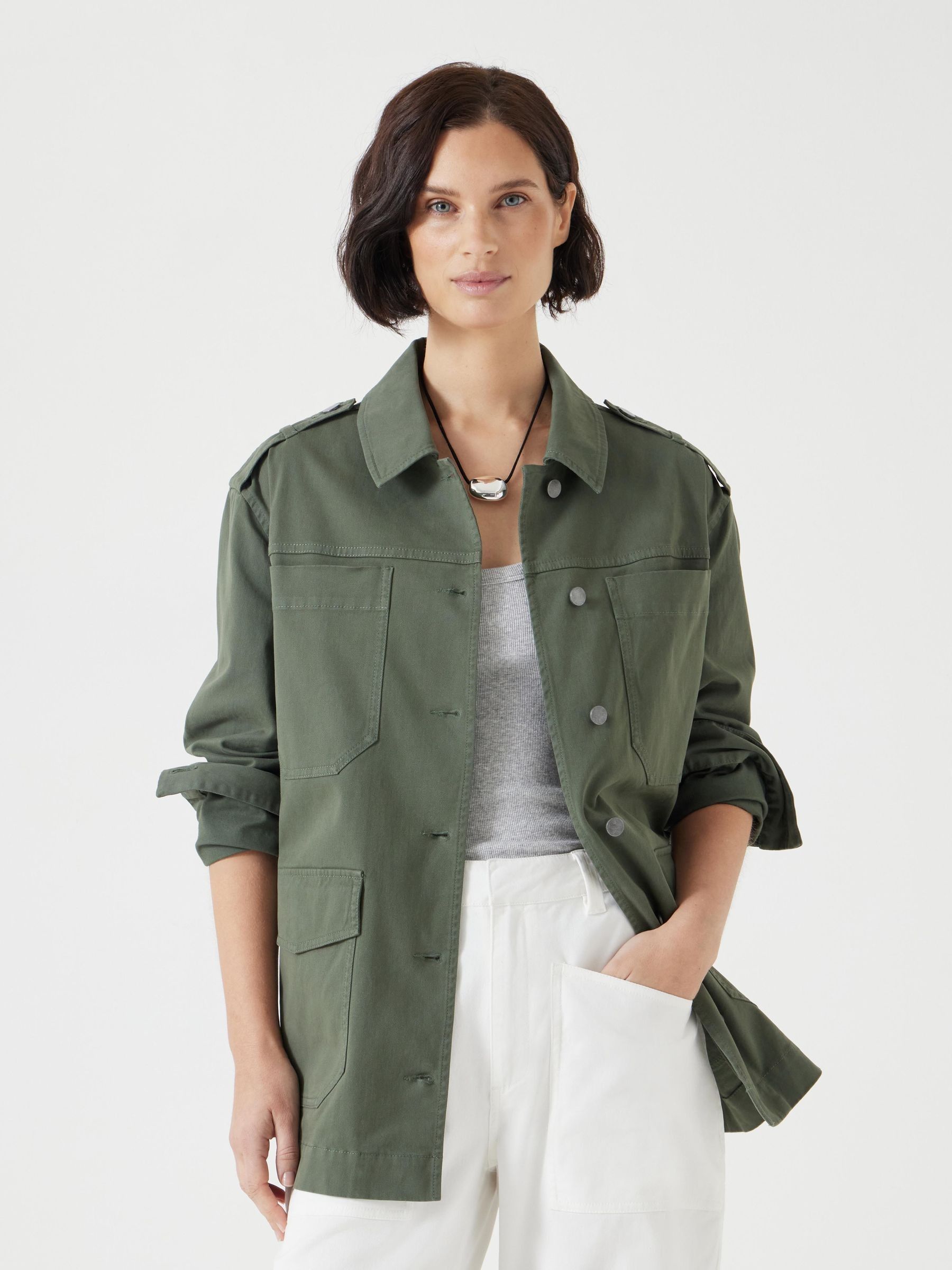 Buy Hush Green Utility Jacket from the Next UK online shop