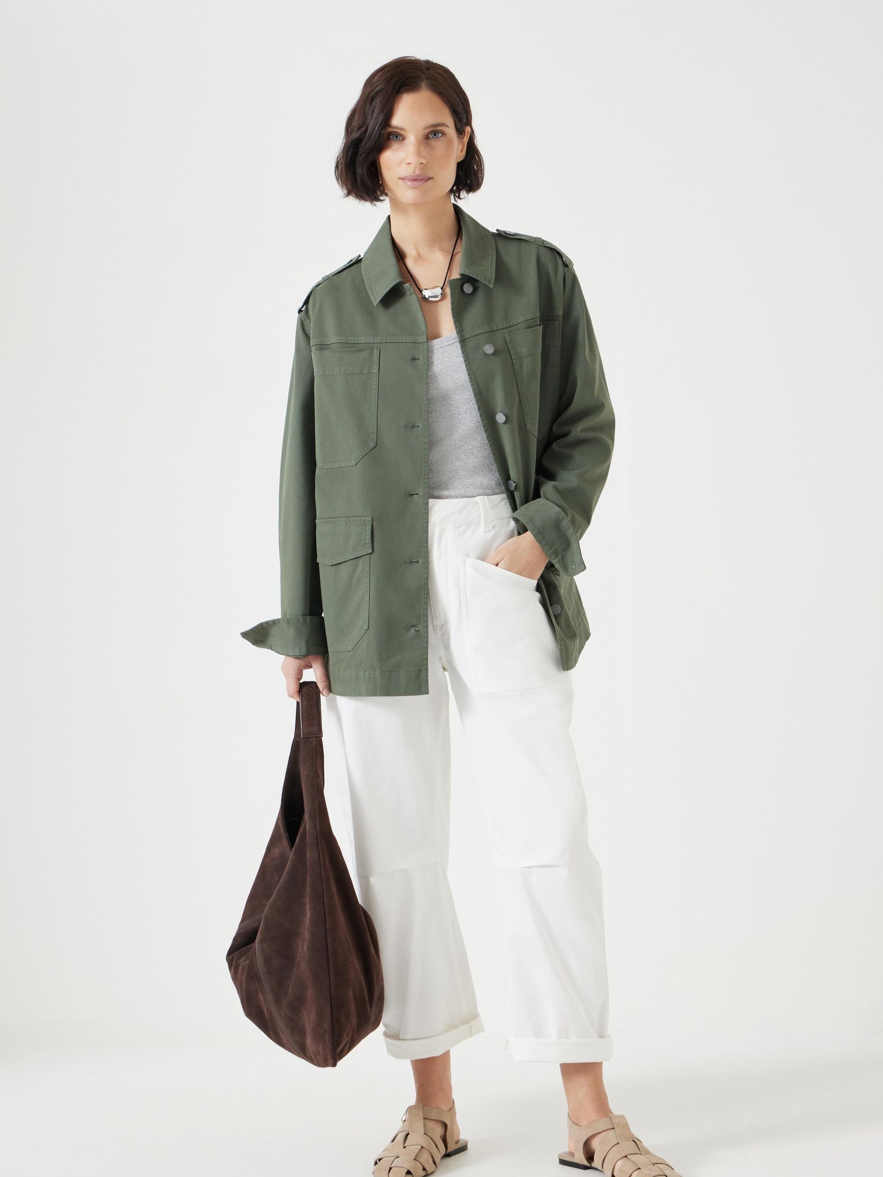 Buy Hush Green Utility Jacket from the Next UK online shop