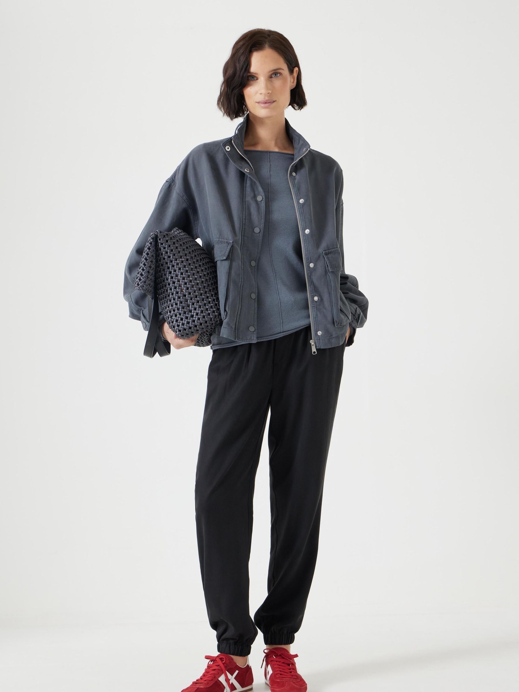 Buy Hush Grey Melinda Supersoft Utility Jacket from the Next UK online shop