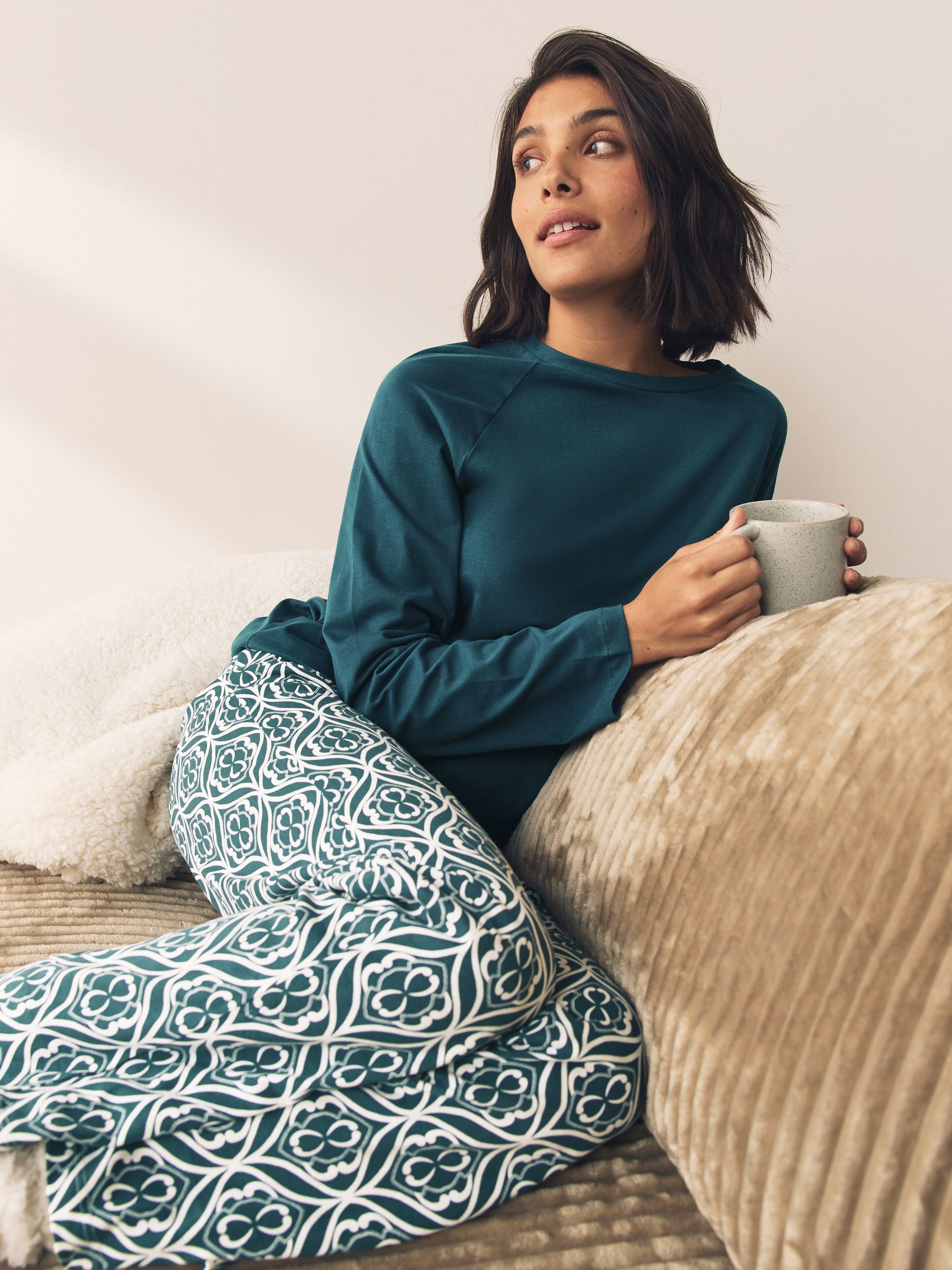 Buy Blue Long Sleeve Pyjamas from the Next UK online shop