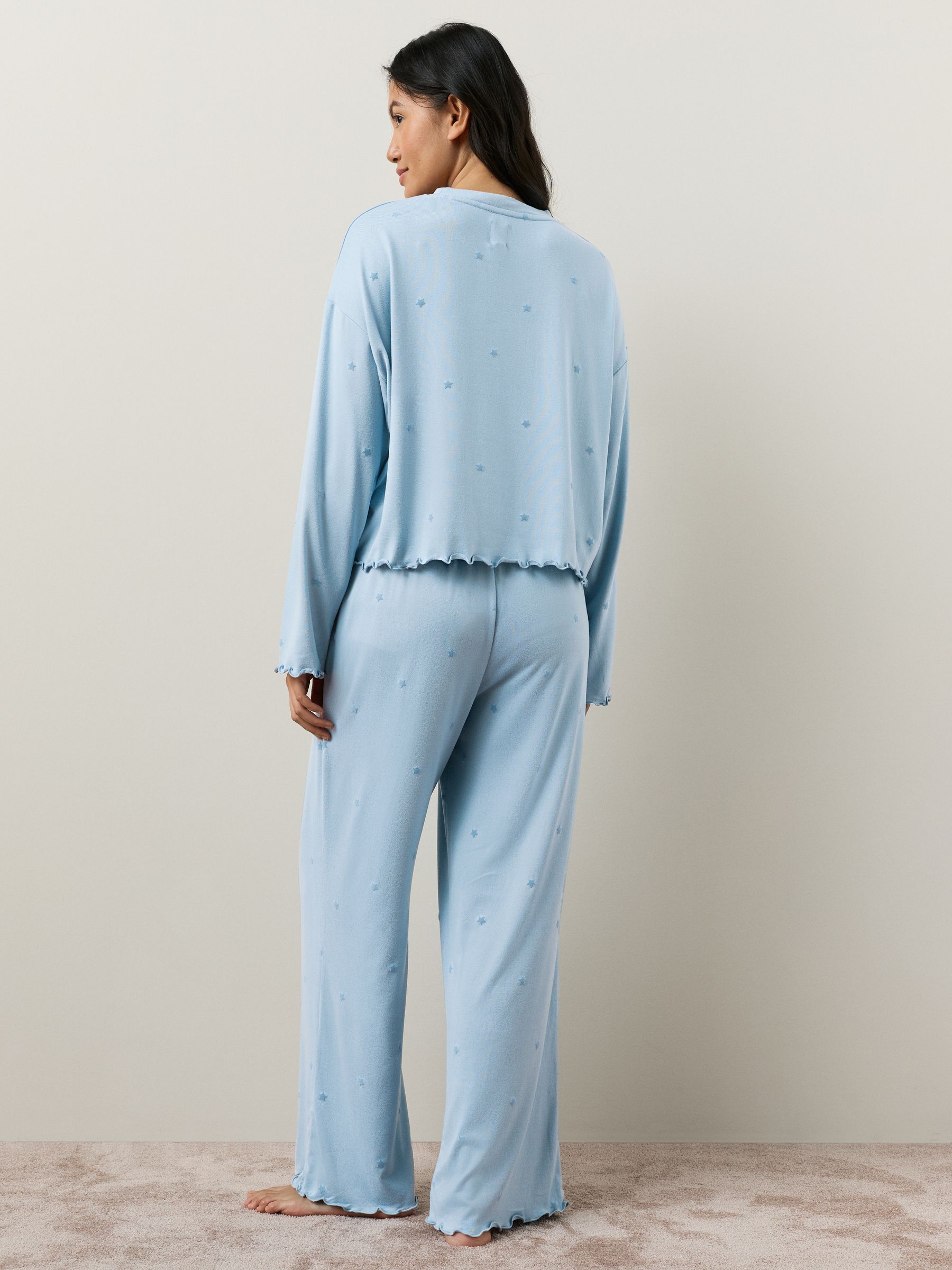Buy Blue Star Heart Soft Long Sleeve Pyjamas from the Next UK online shop