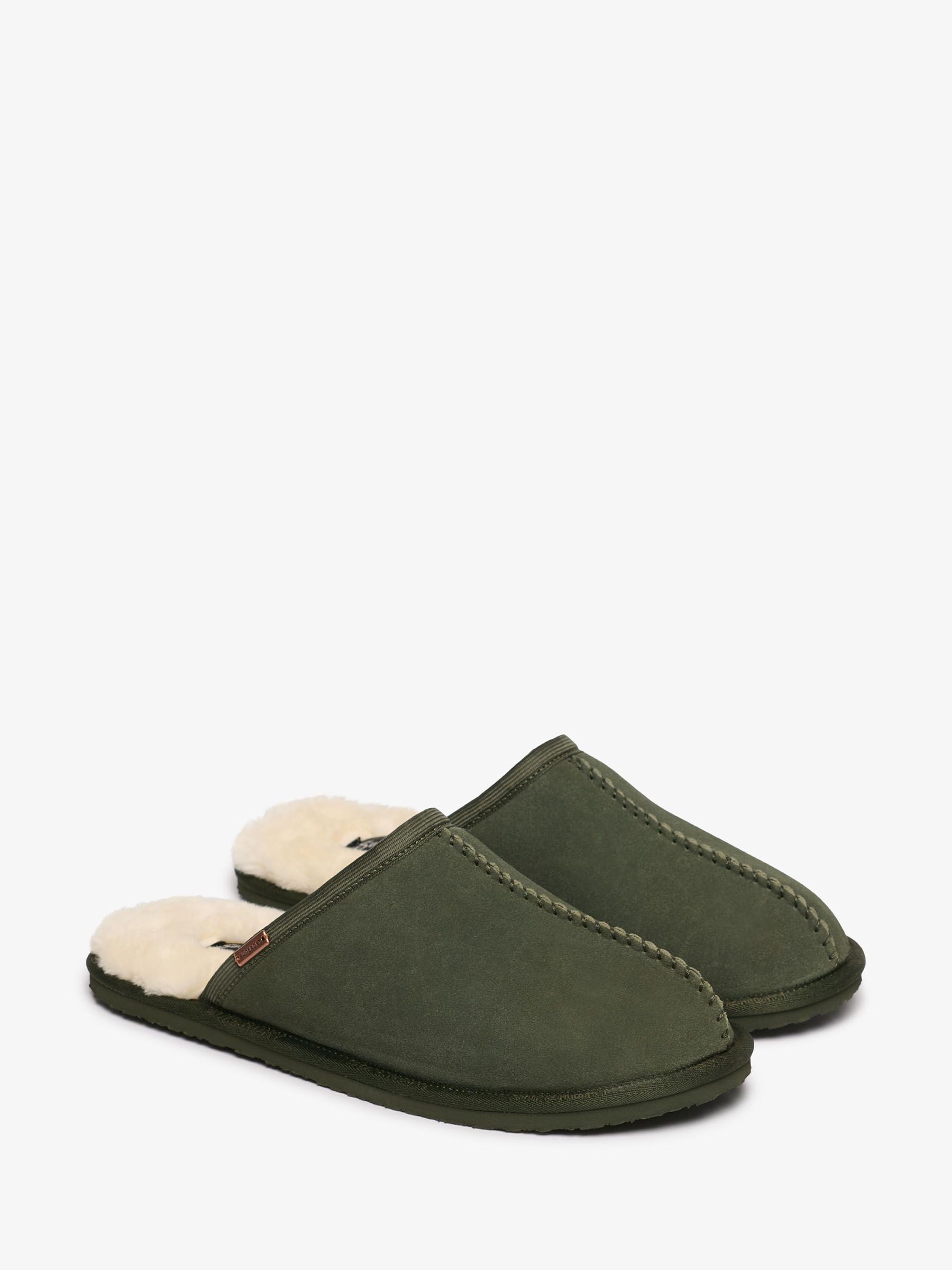 Buy Superdry Green Faux Suede Mule Slippers from the Next UK online shop
