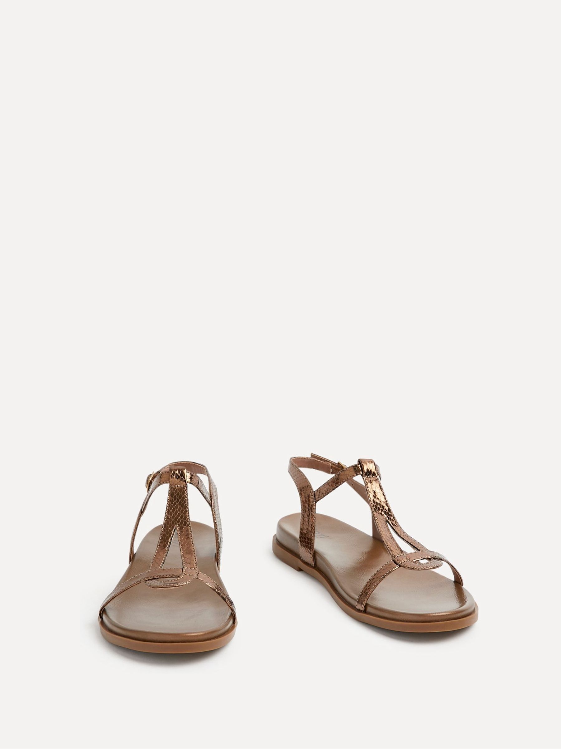 Buy Linzi Bronze Saylor Textured T-Bar Sandals from the Next UK online shop