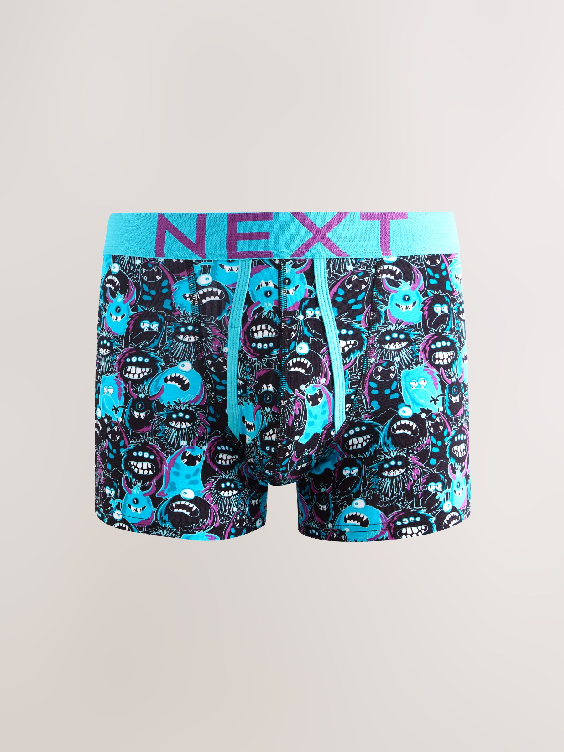 Buy Black Bright Monster A-Front Boxers 5 Pack from the Next UK online shop