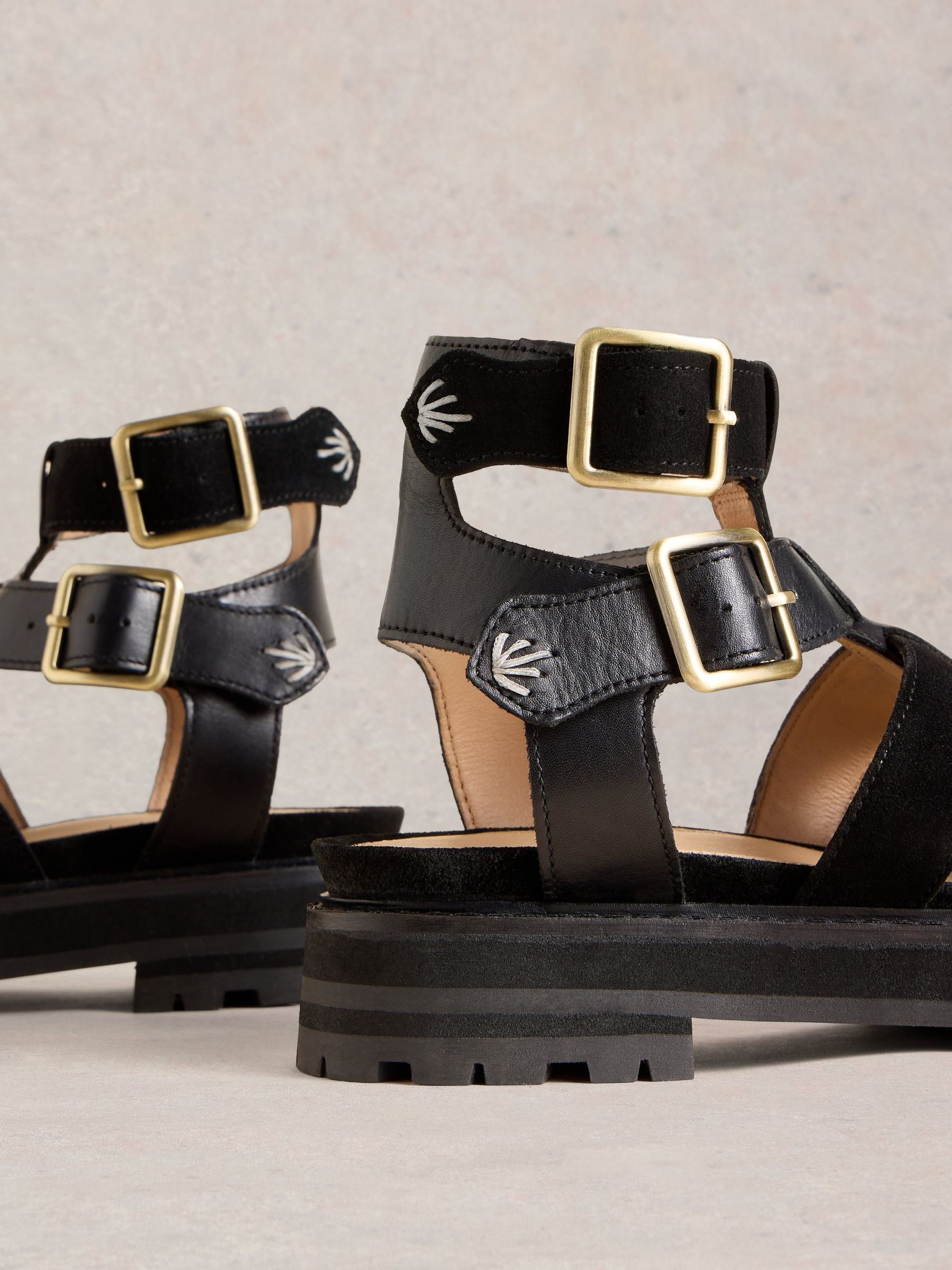 Buy White Stuff Black Alexa Gladiator Sandals from the Next UK online shop